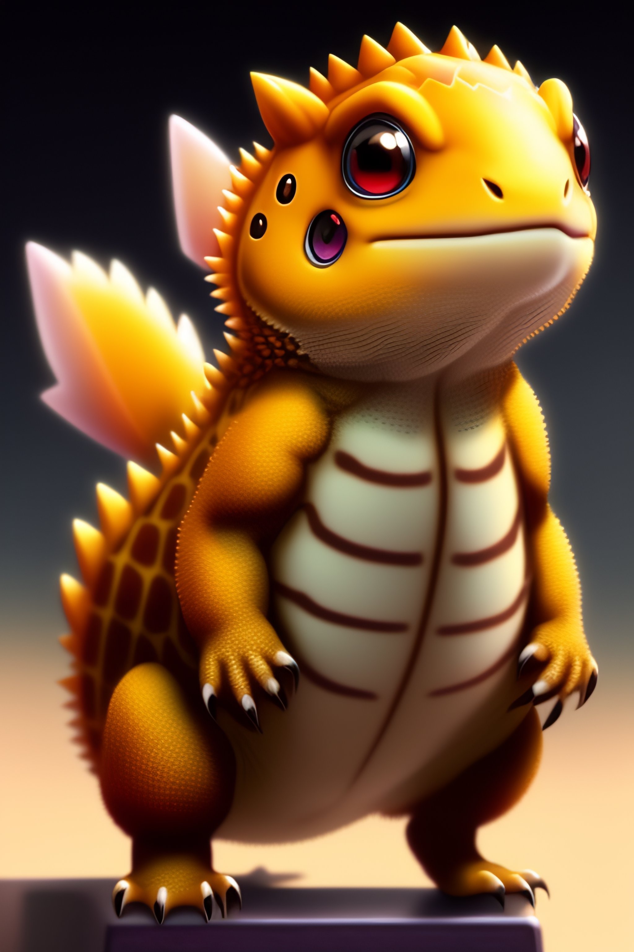 Lexica - A cute baby rock type pokemon that resembles a uromastyx and ...