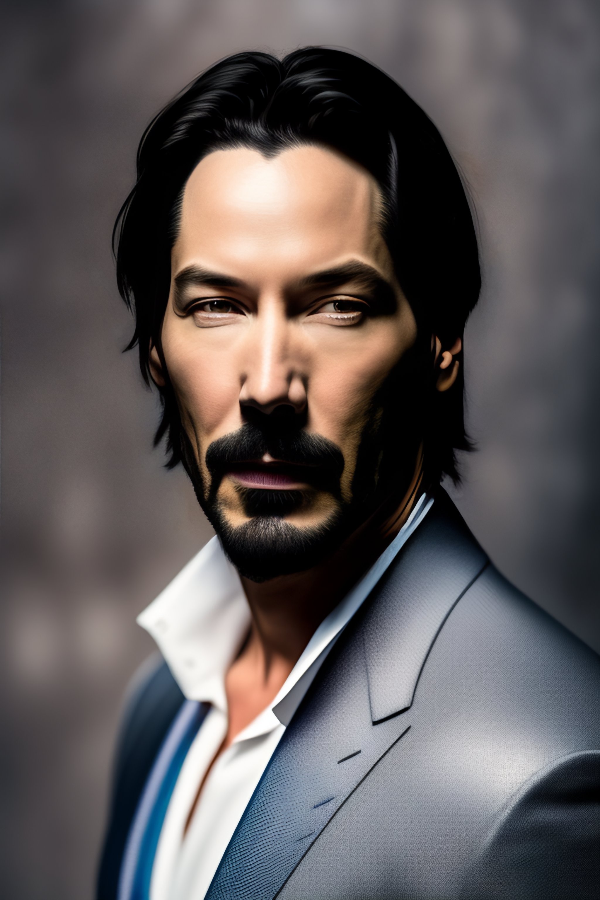 Lexica - Keanu Reeves, centered in frame, facing camera, symmetrical ...