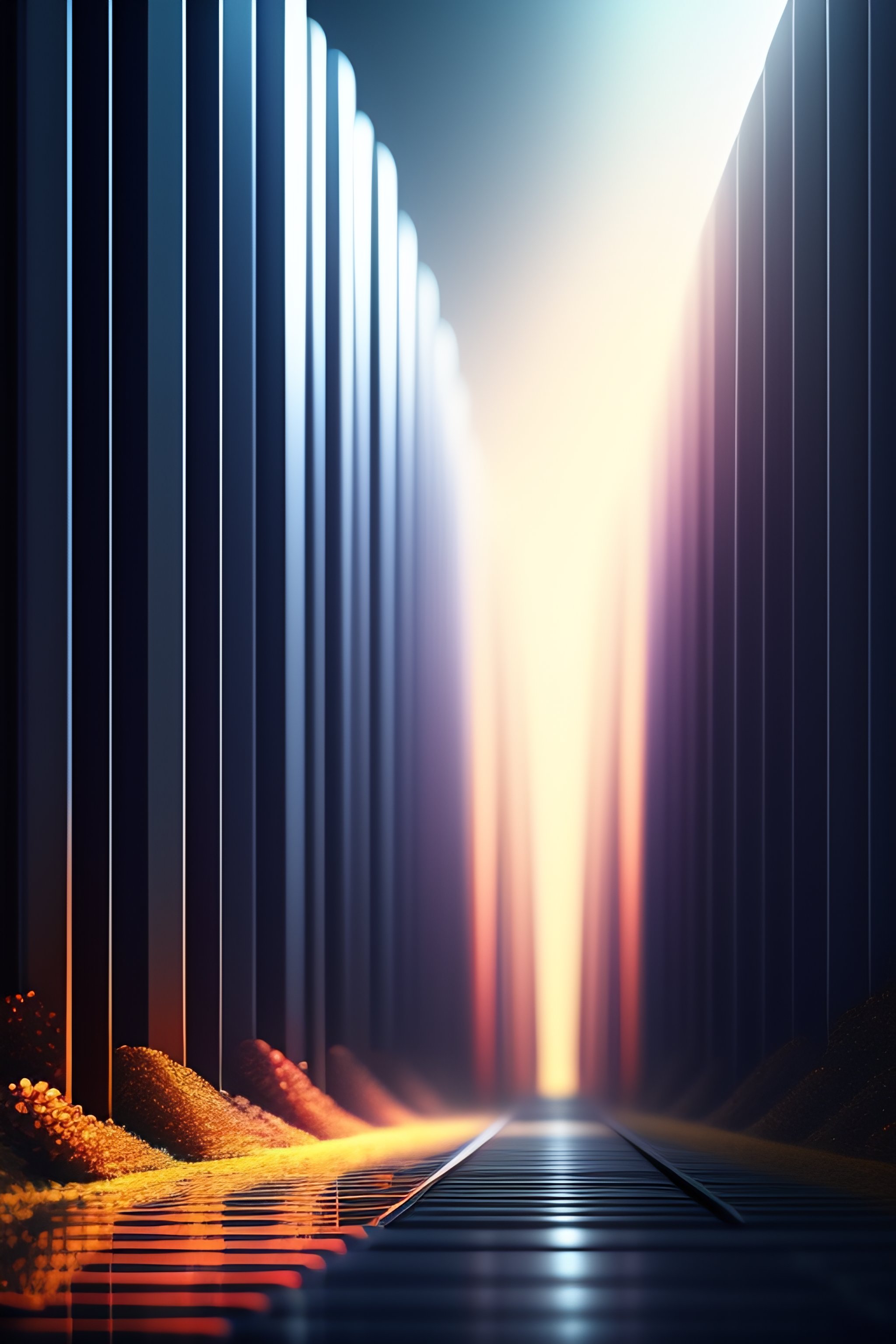 Lexica - Realistic digital matrix background