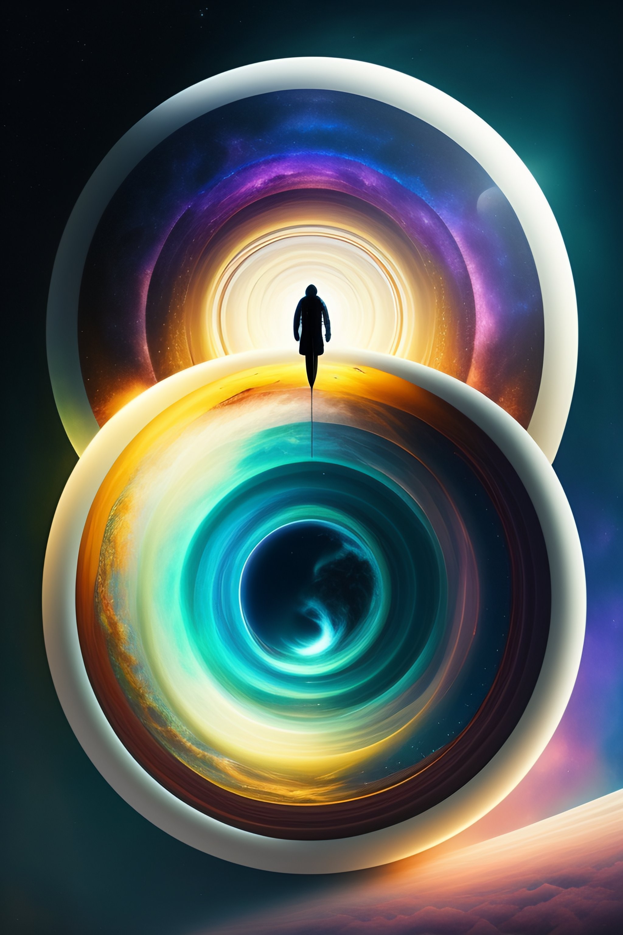 Lexica - The ethereal body transforms into an infinite soul circling in ...