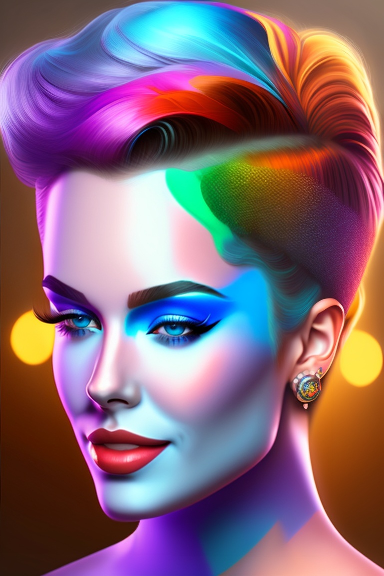 Lexica - Color my hair, design a tattoo for me, and make my face smooth ...