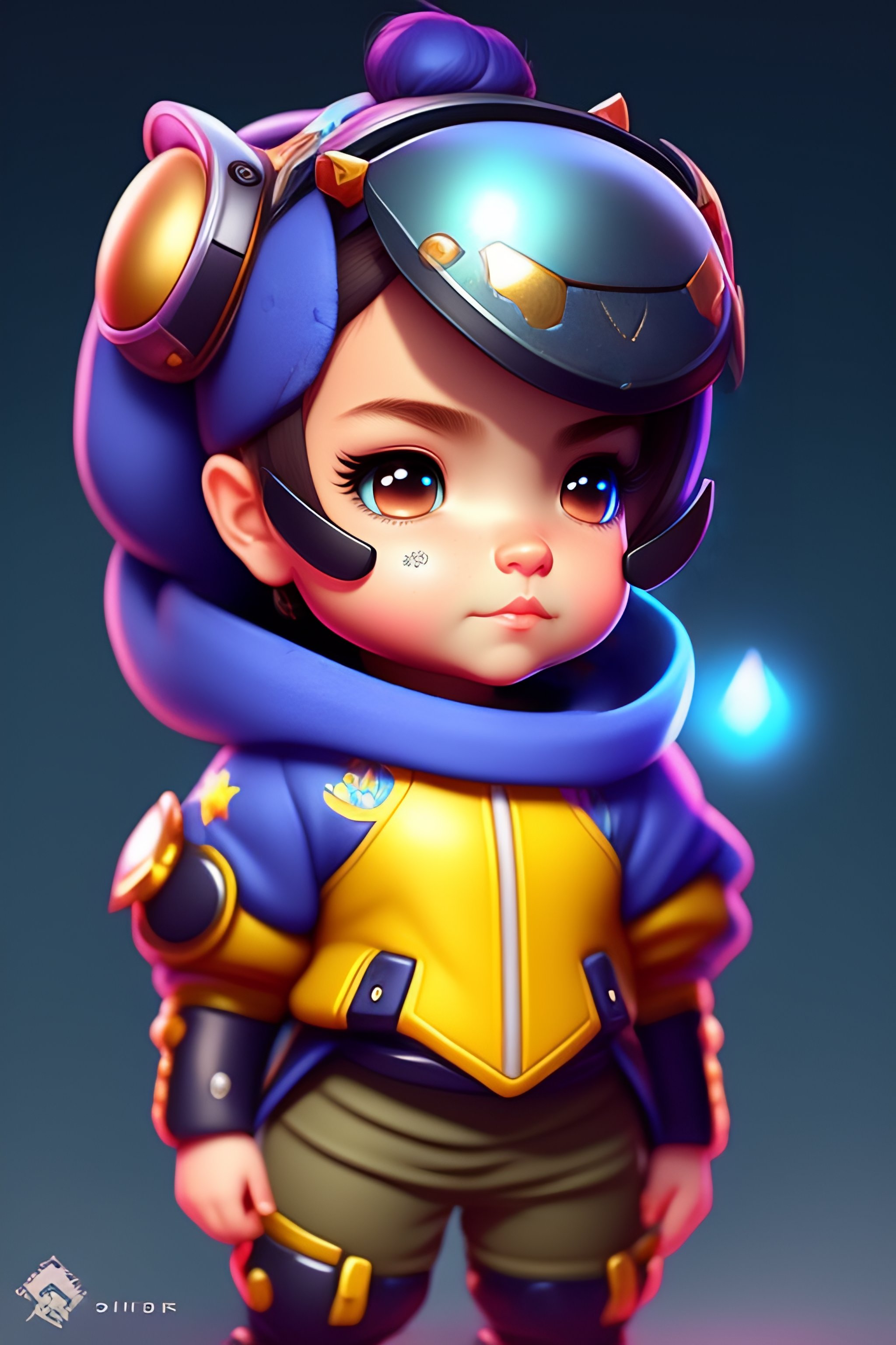 Lexica - Cute and adorable cartoon overwatch characters baby, fantasy ...