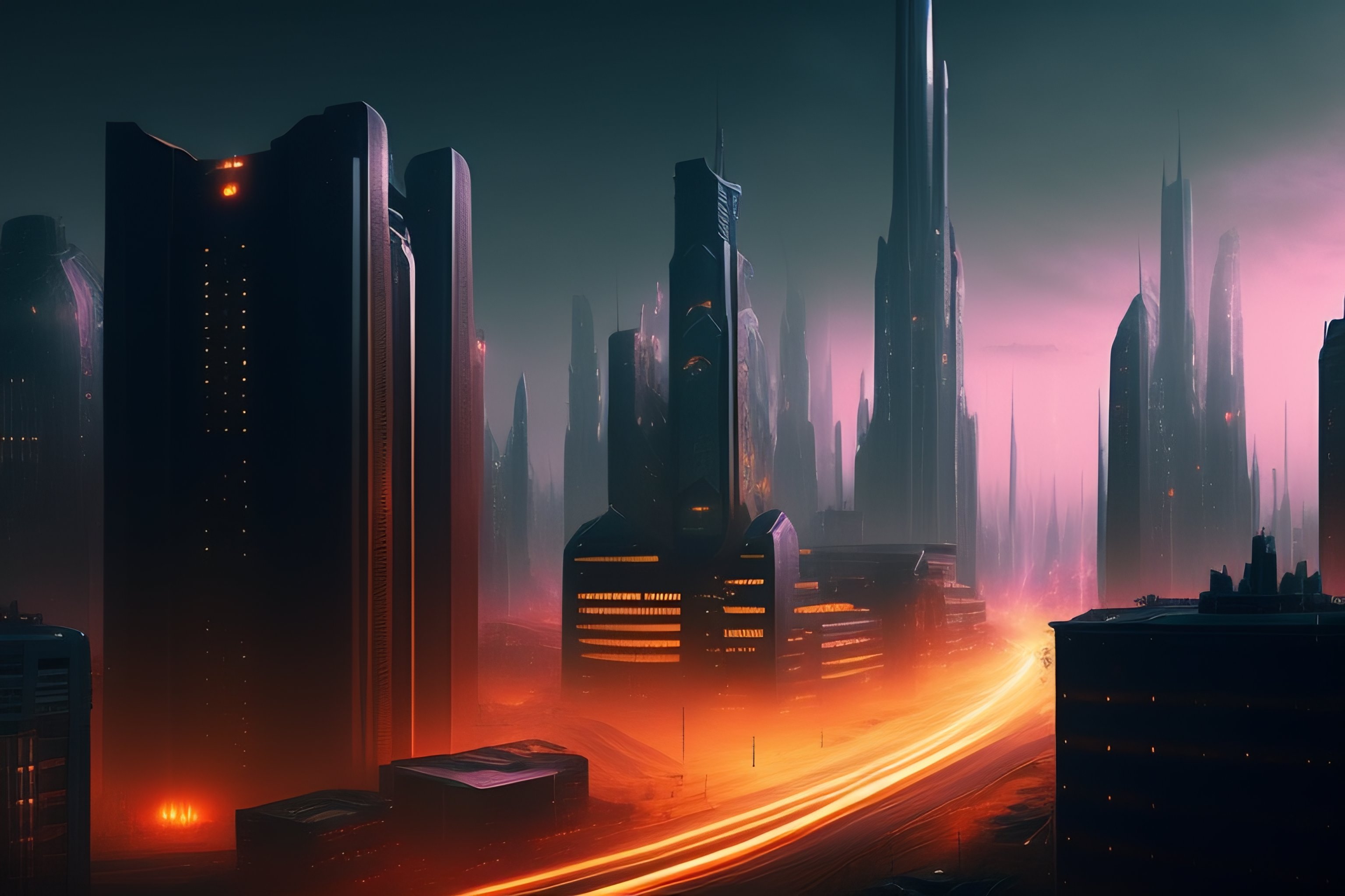 Lexica - Capitalist hell dystopia grim dark city