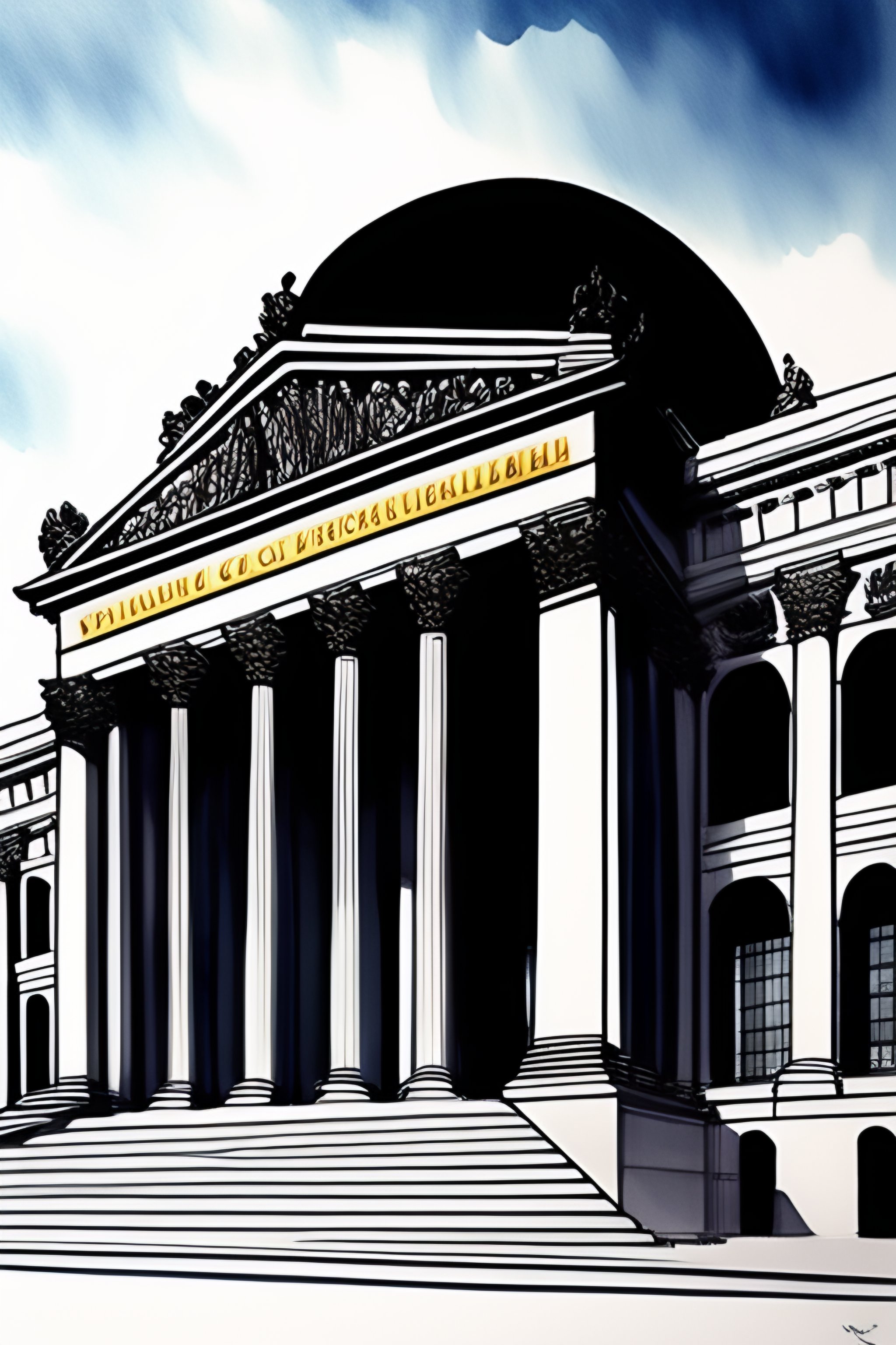 Lexica - Reichstag Germany drawing