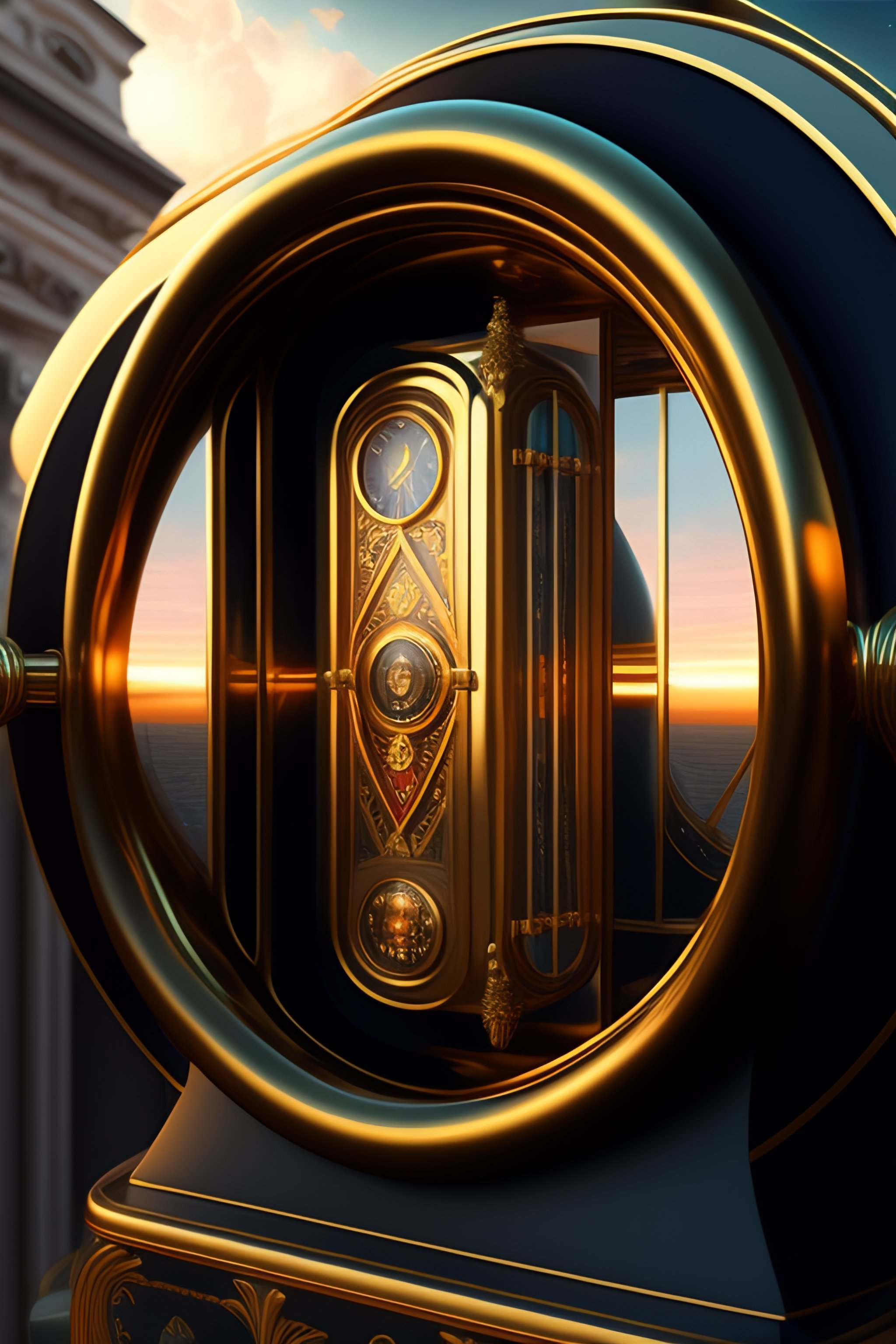 Lexica - Time travel machine, future, time travel, illustration, high ...