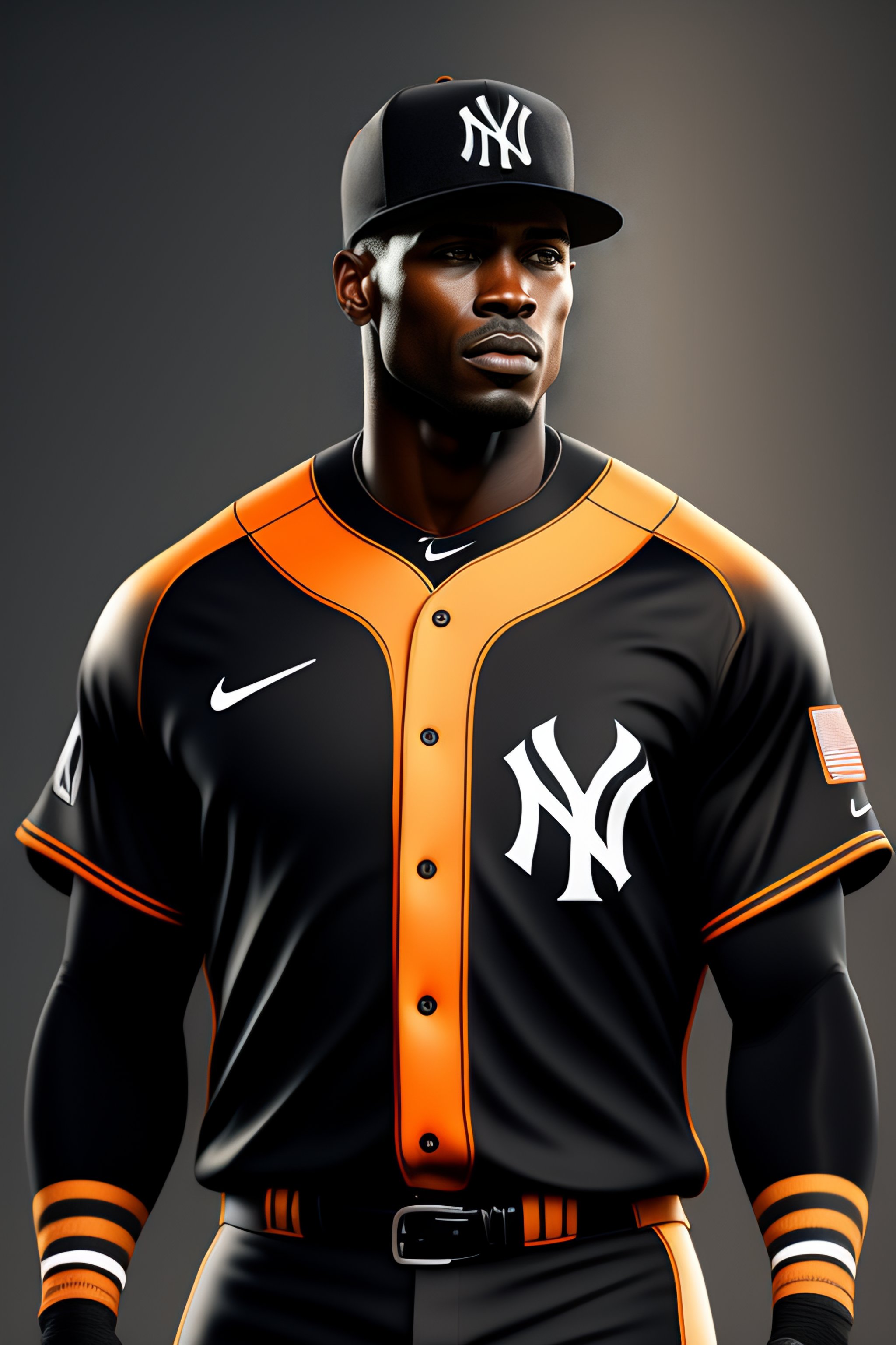 Lexica - Black and whithe New York Yankees uniform with vertical BLACK ...