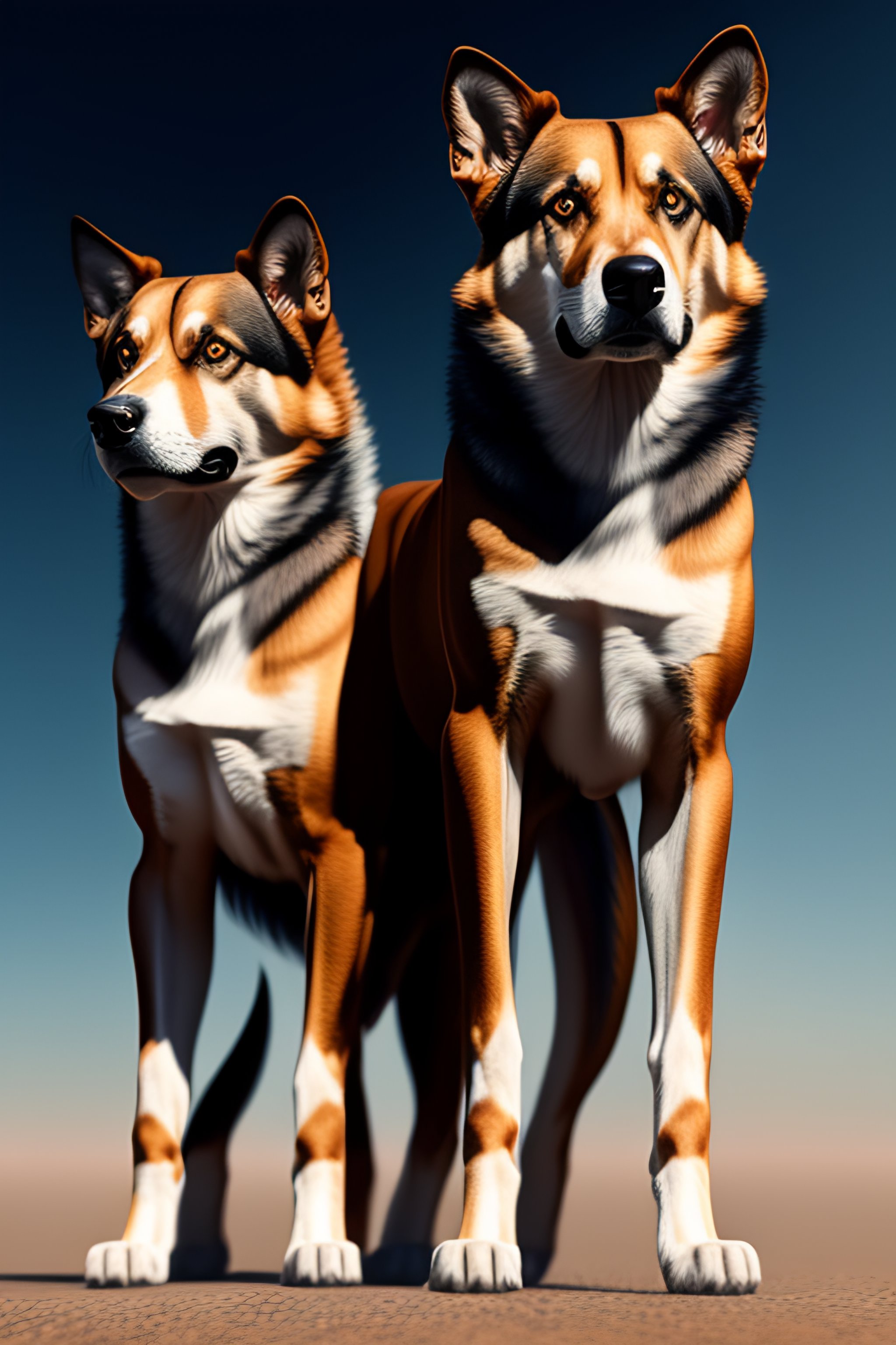 Lexica - Image of a Cerberus standing in two feet, highly detailed ...