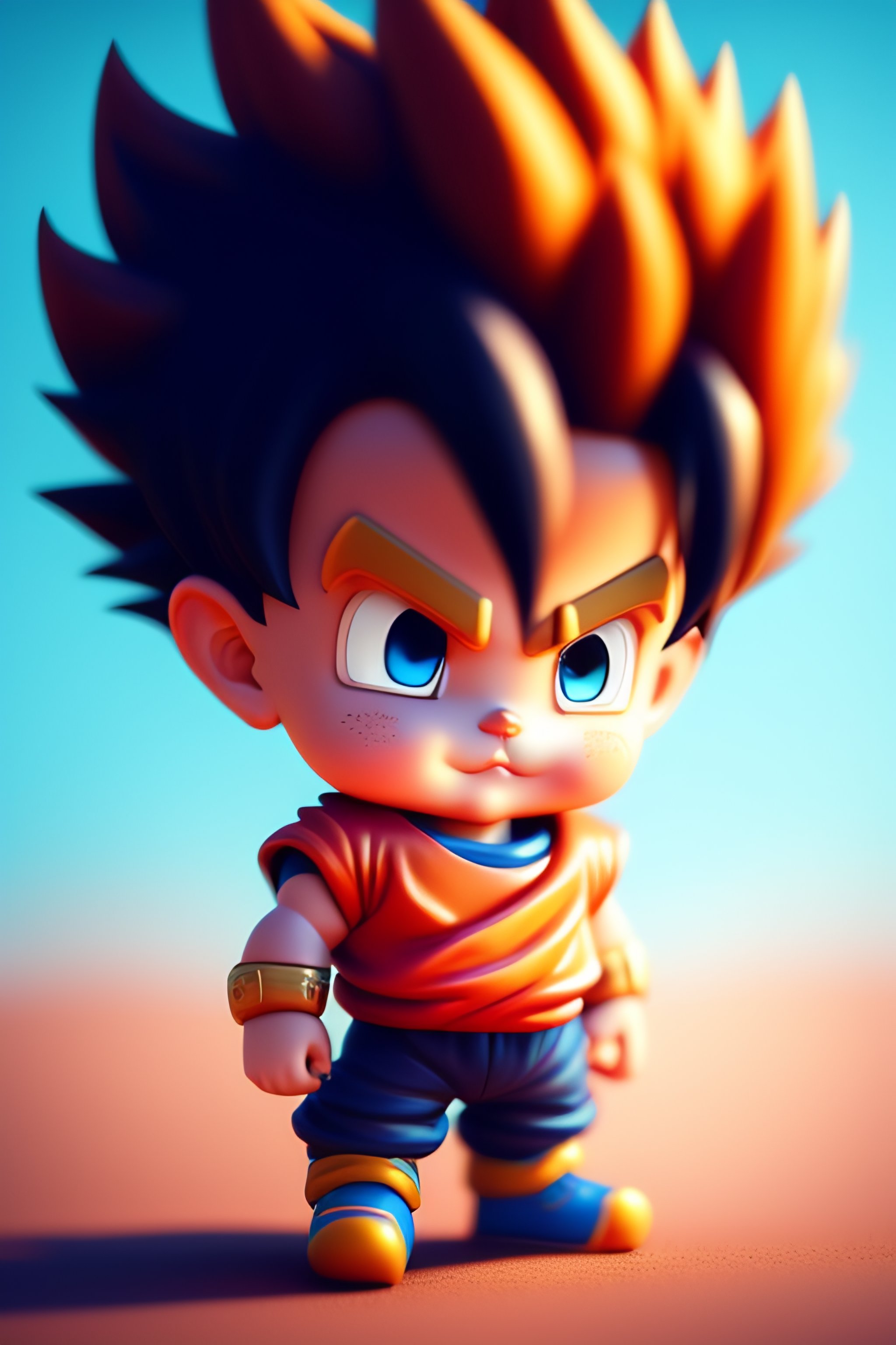 Lexica - Cartoon goku baby, fantasy, dreamlike, surrealism, super cute ...
