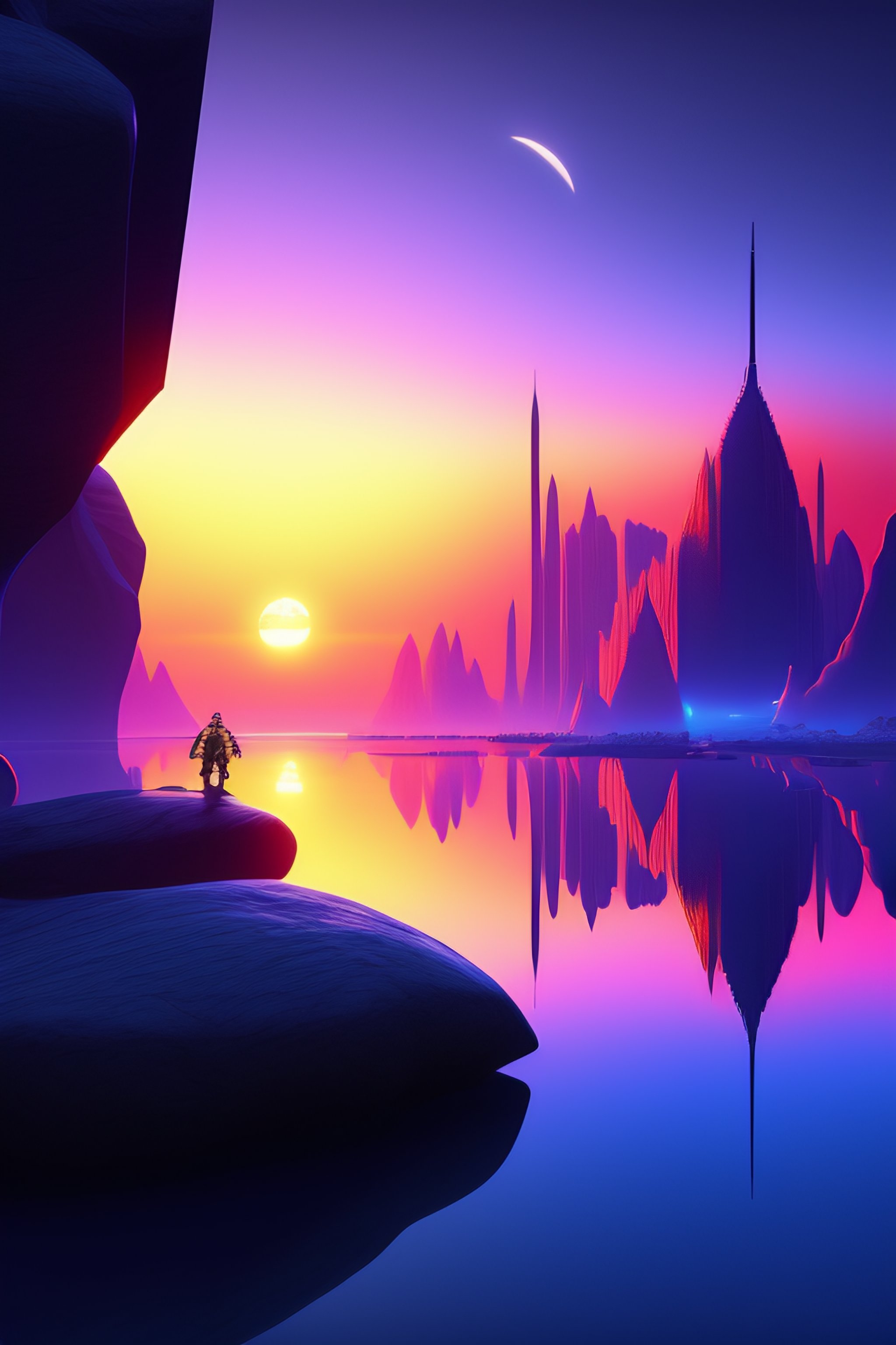 Lexica - 3d game world, digital world, RPG game world, futuristic ...