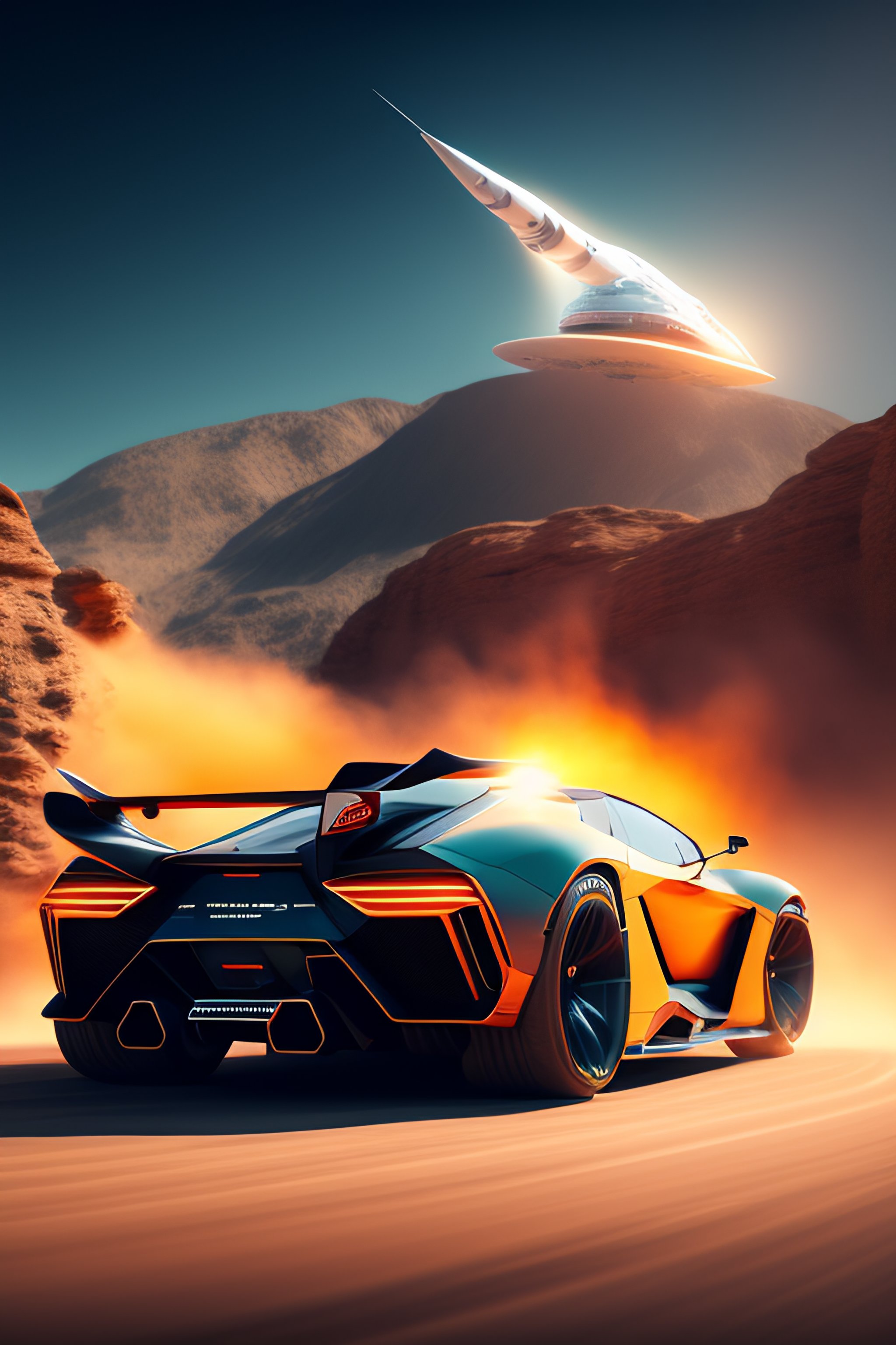 Lexica - 50mm Photograph of nasa starship designed by Lamborghini ...