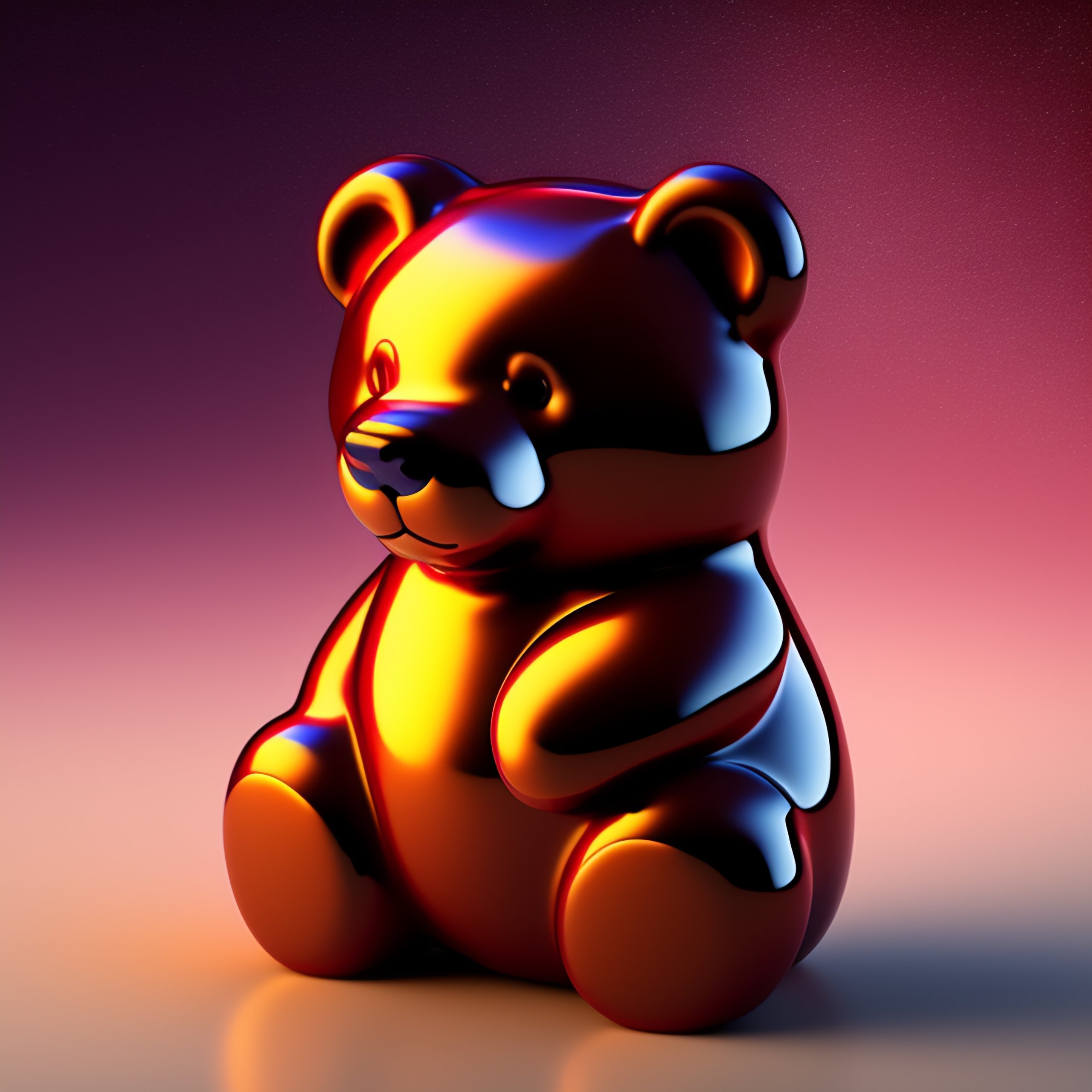 Lexica - Candy bear, 2d, low detail