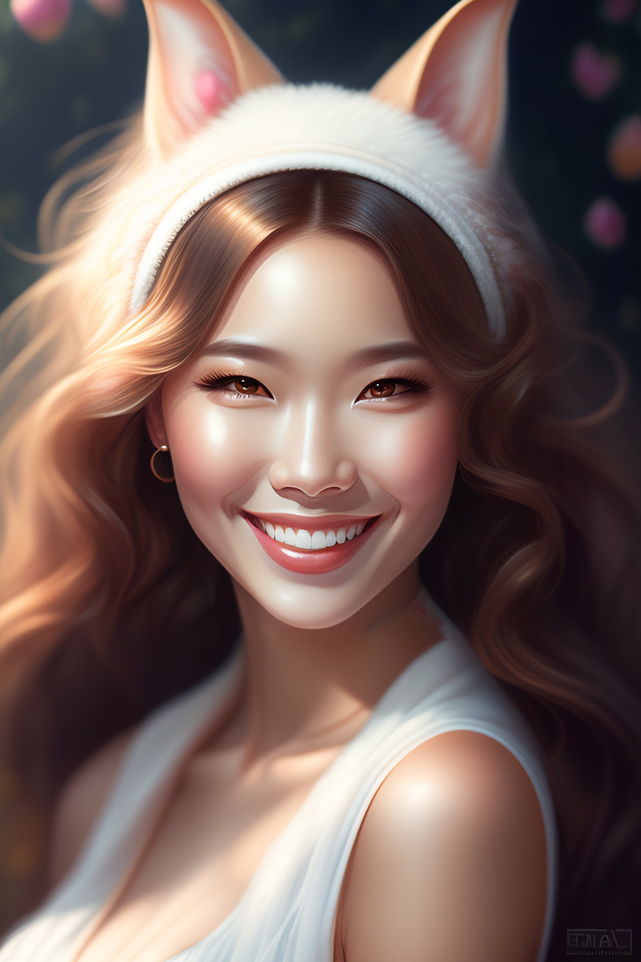 Lexica - Ultra-realistic portrait of a very beautiful girl in a rabbit ...