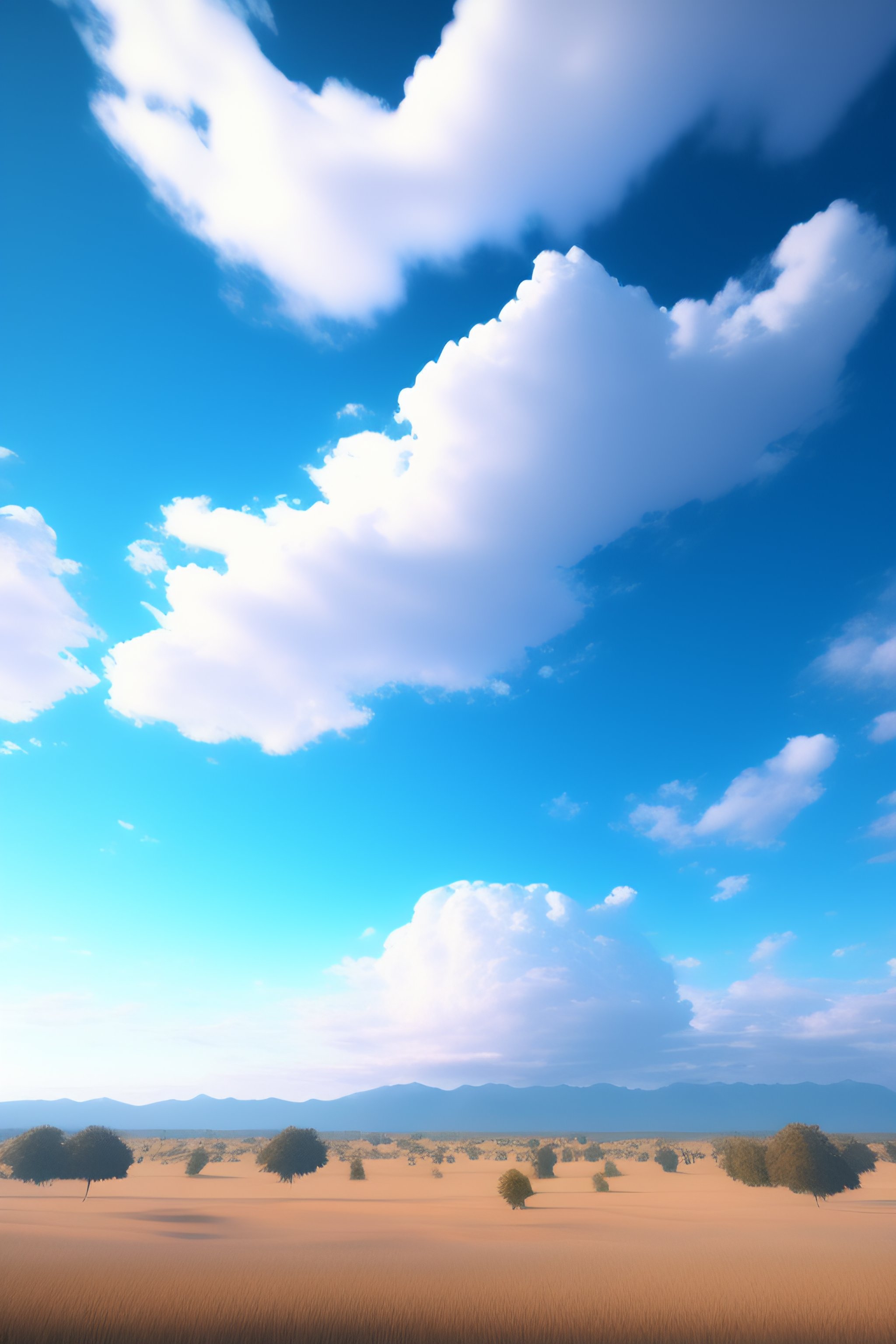 Lexica - Large banner blue skies and clouds, soft, Unreal Ungine, 8K ...