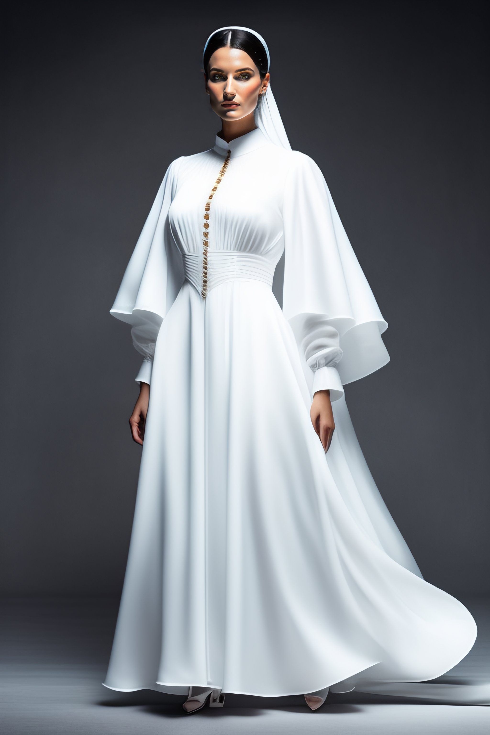Lexica - Nikola tesla dress in white looking like a ghost
