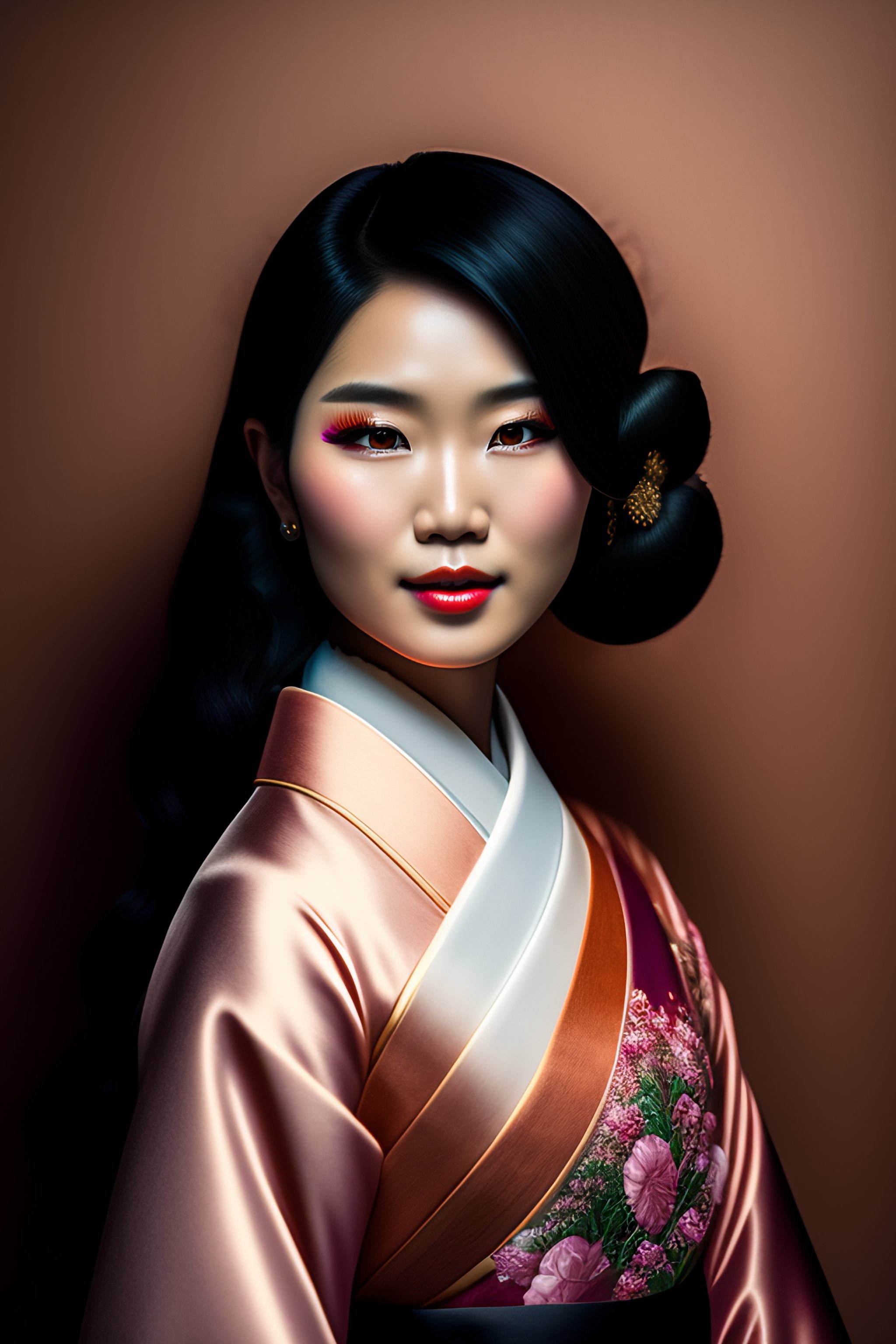 Lexica - Portrait of a stunningly beautiful, young, japanese geisha ...