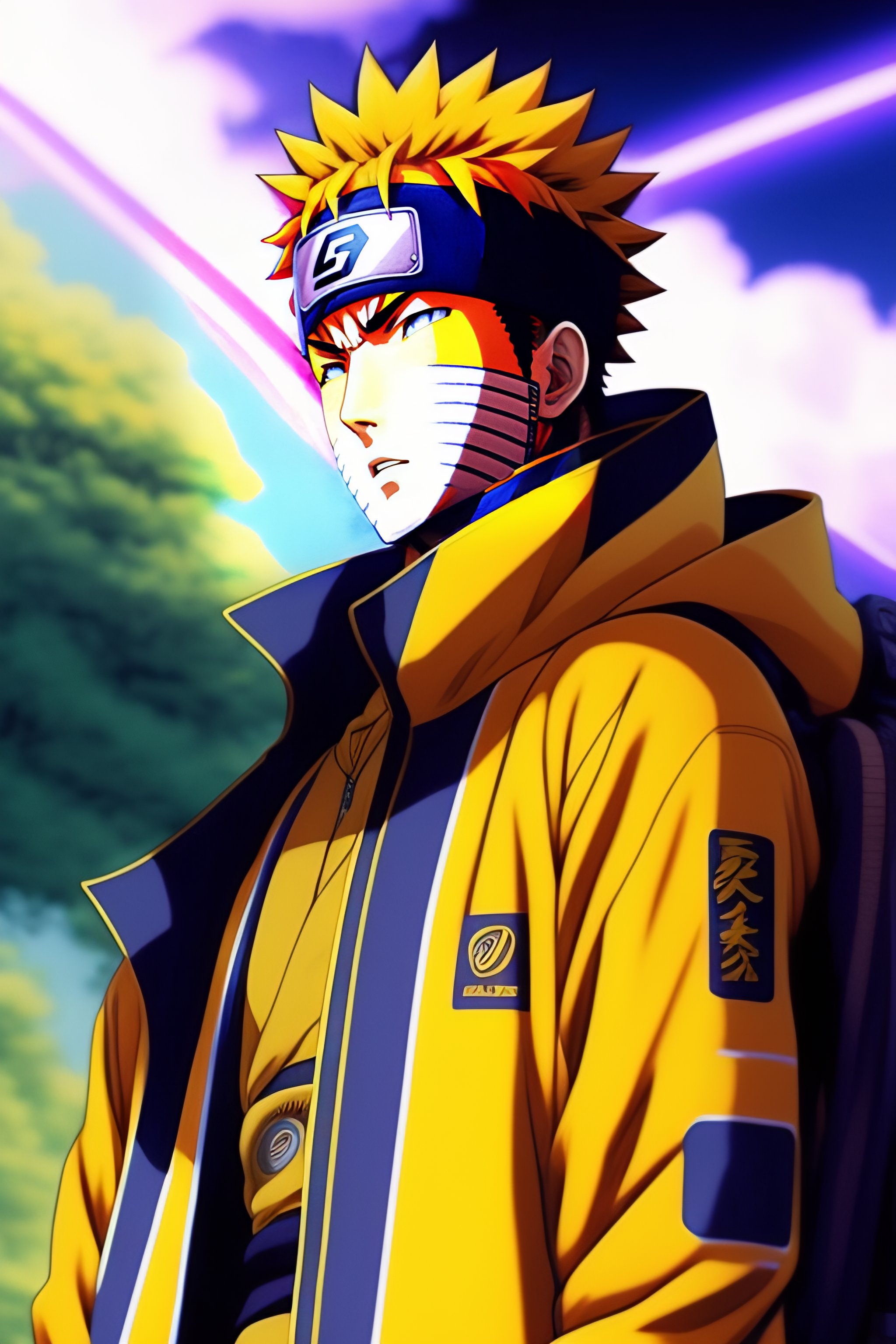 Lexica - Naruto Uzumaki in tech gear clothes. concept art by James ...