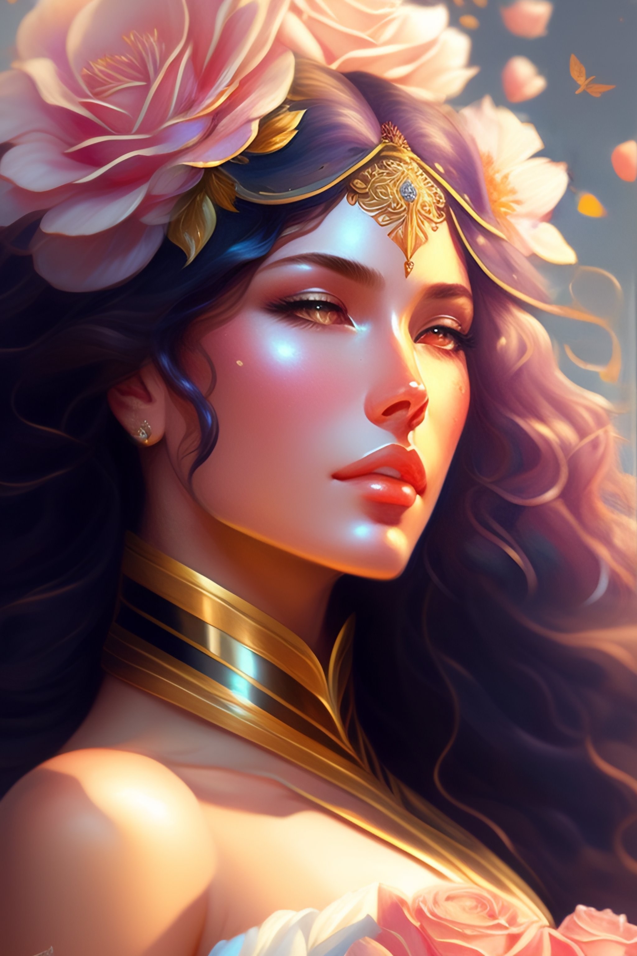 Lexica - Aquila Marin Saint Seiya smelling a flower, roses everywhere ...