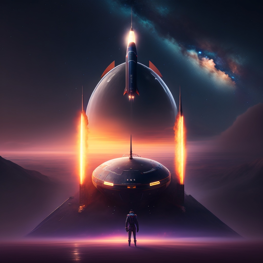 Lexica - Elon Musk front, Open Space, Stars, 8k, Gothic, space rocket