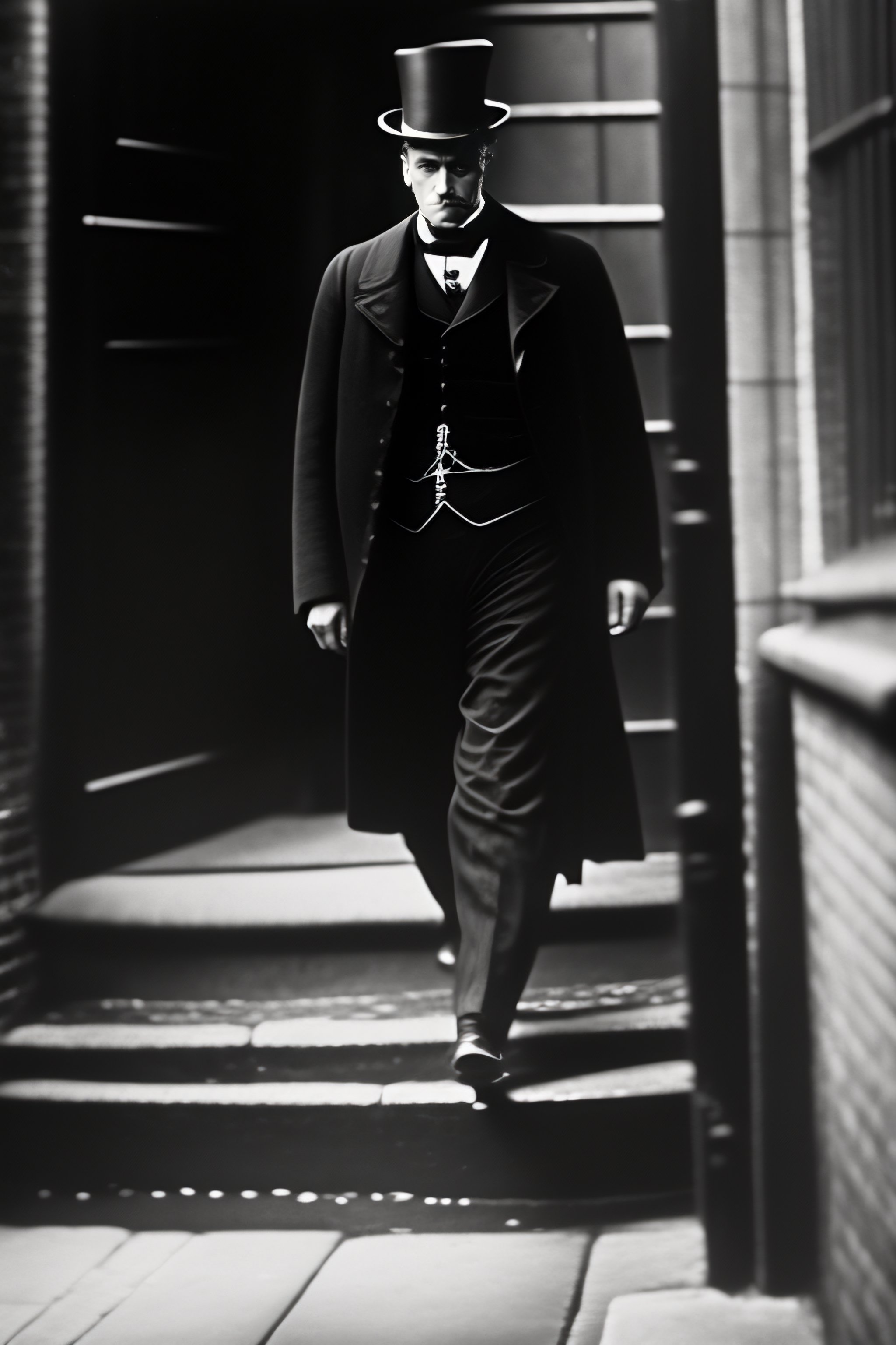 Lexica - Security camera footage of Jack the Ripper 1888