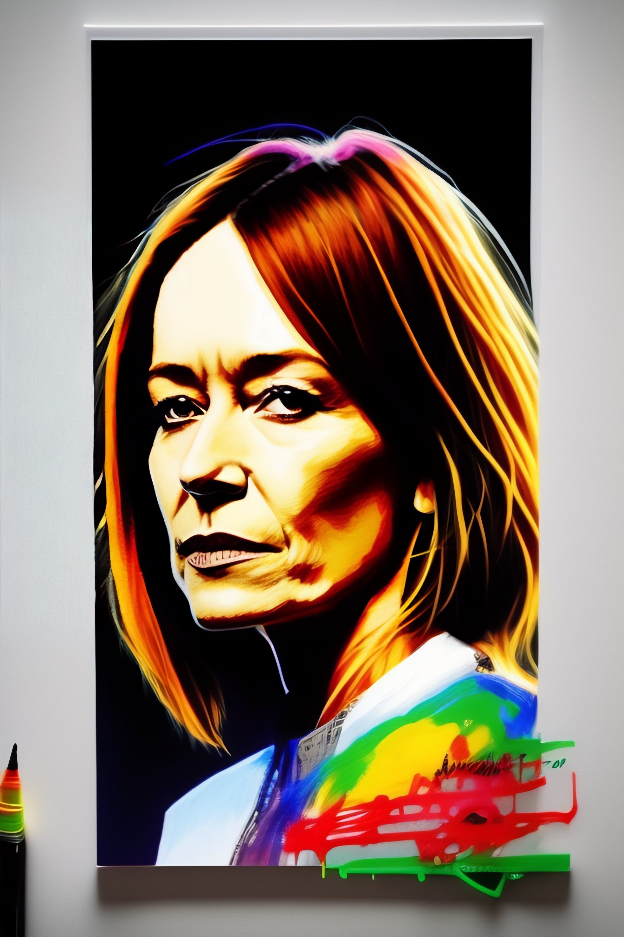 Lexica - Draw a doodle of portishead Beth Gibbons in the style of a 4 ...