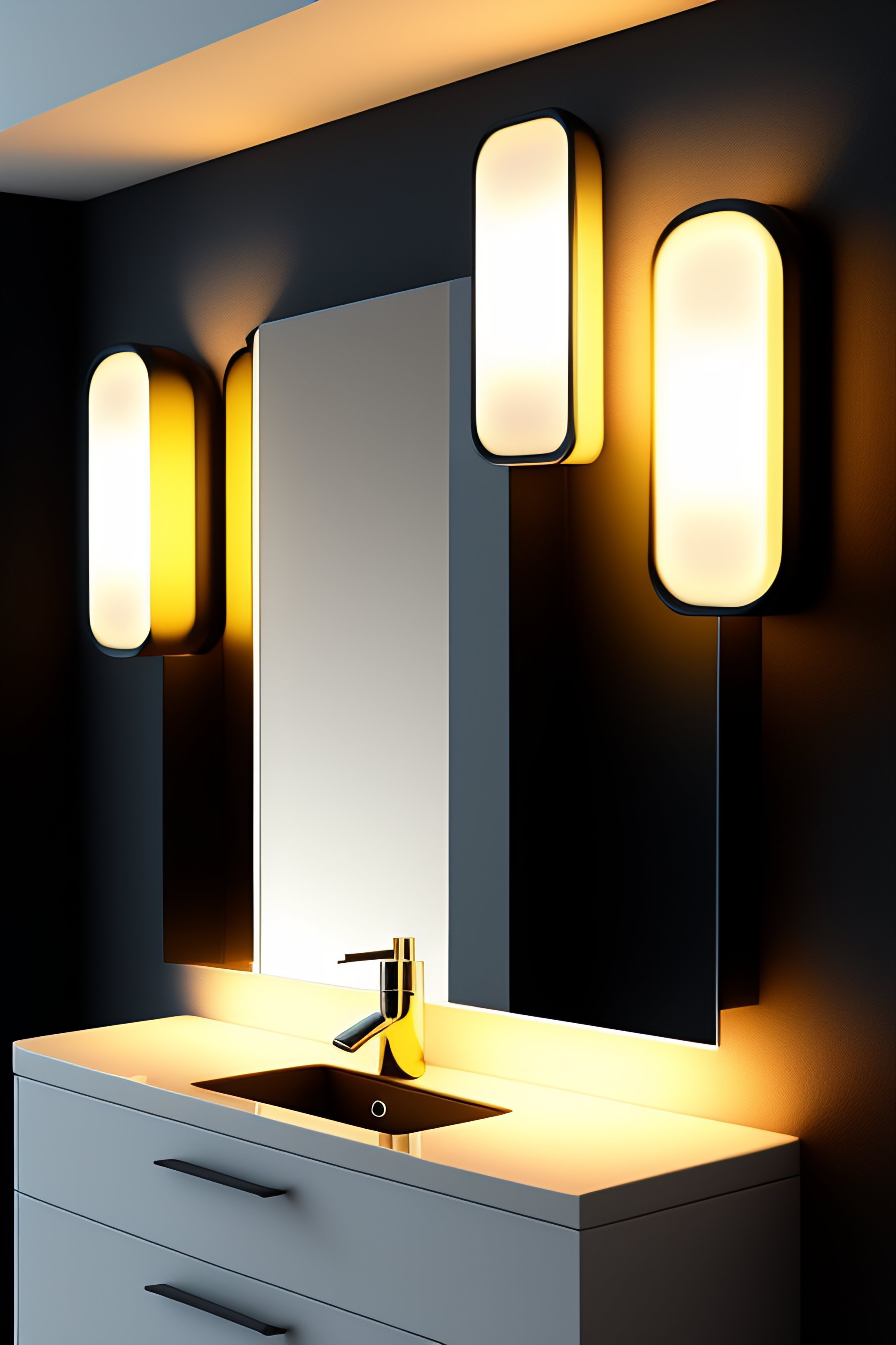 Lexica - Modern 3 light vanity fixture LED