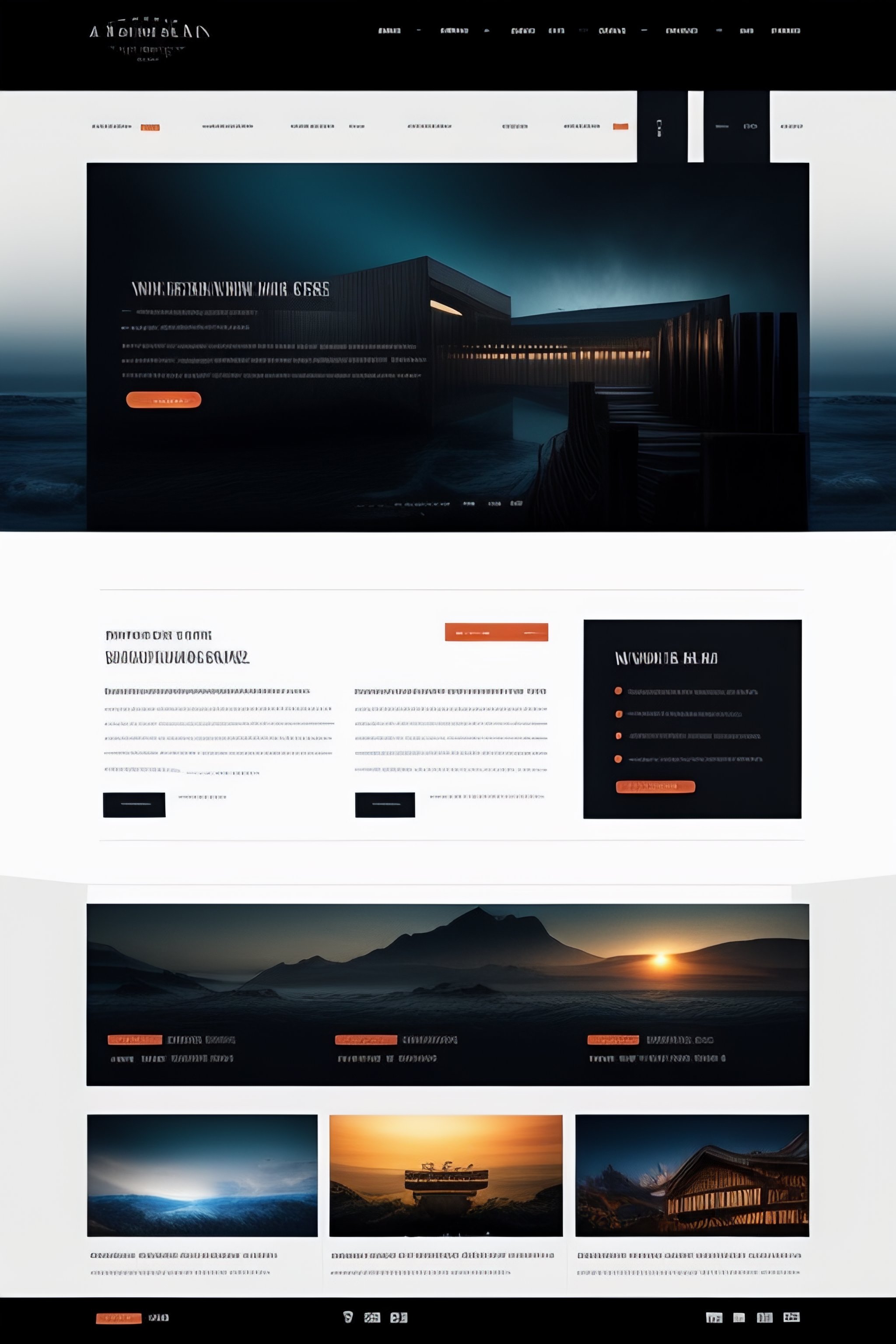 Lexica - Modern dark website layout