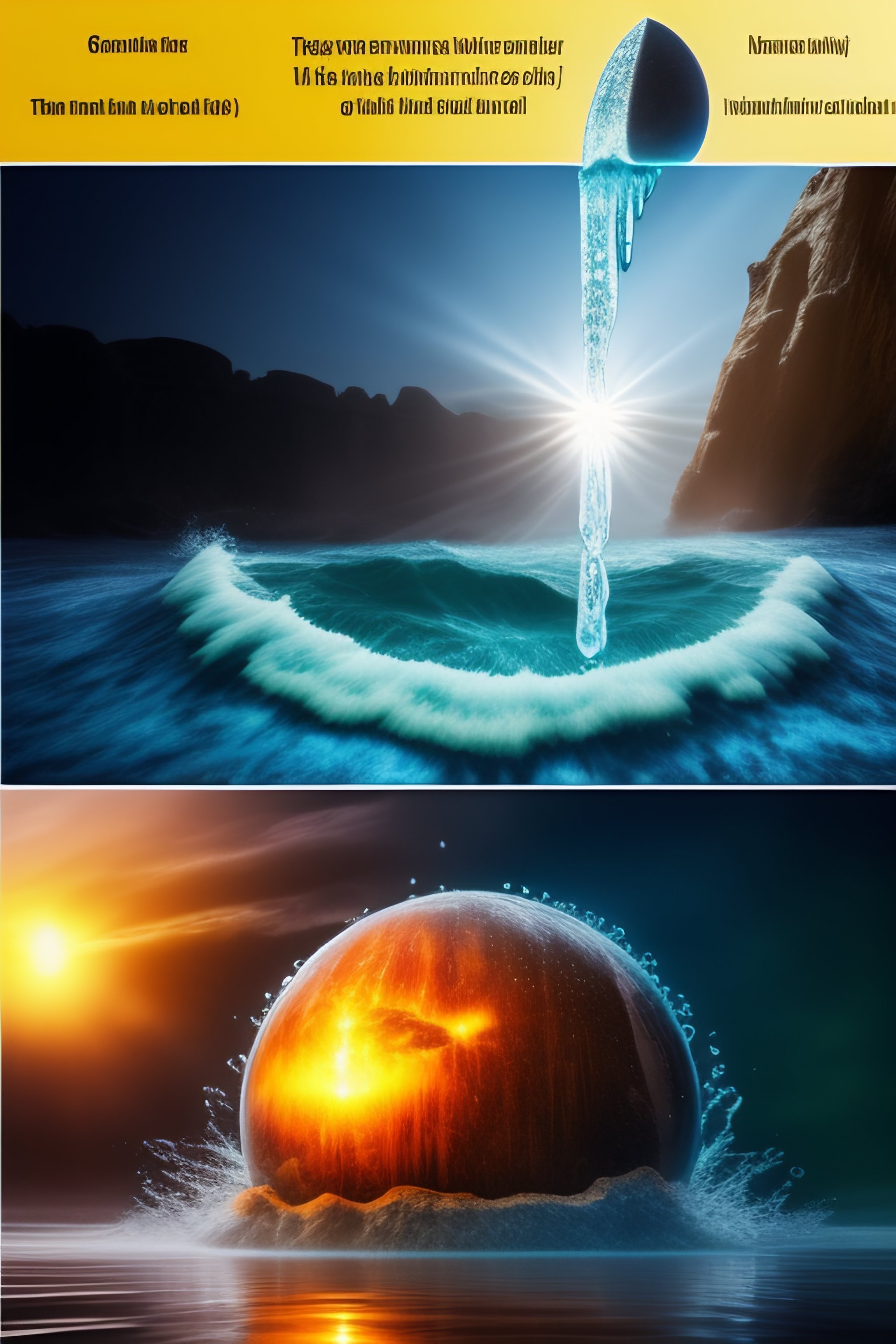 Lexica - The monster golem with water wrapped around its body was ...