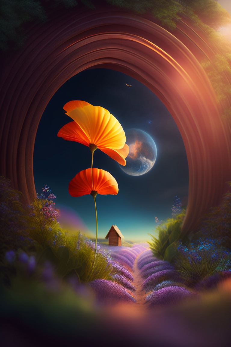 Lexica - Once upon a time, in a sunny garden, a little seed slept beneath the soil. It dreamt of ...