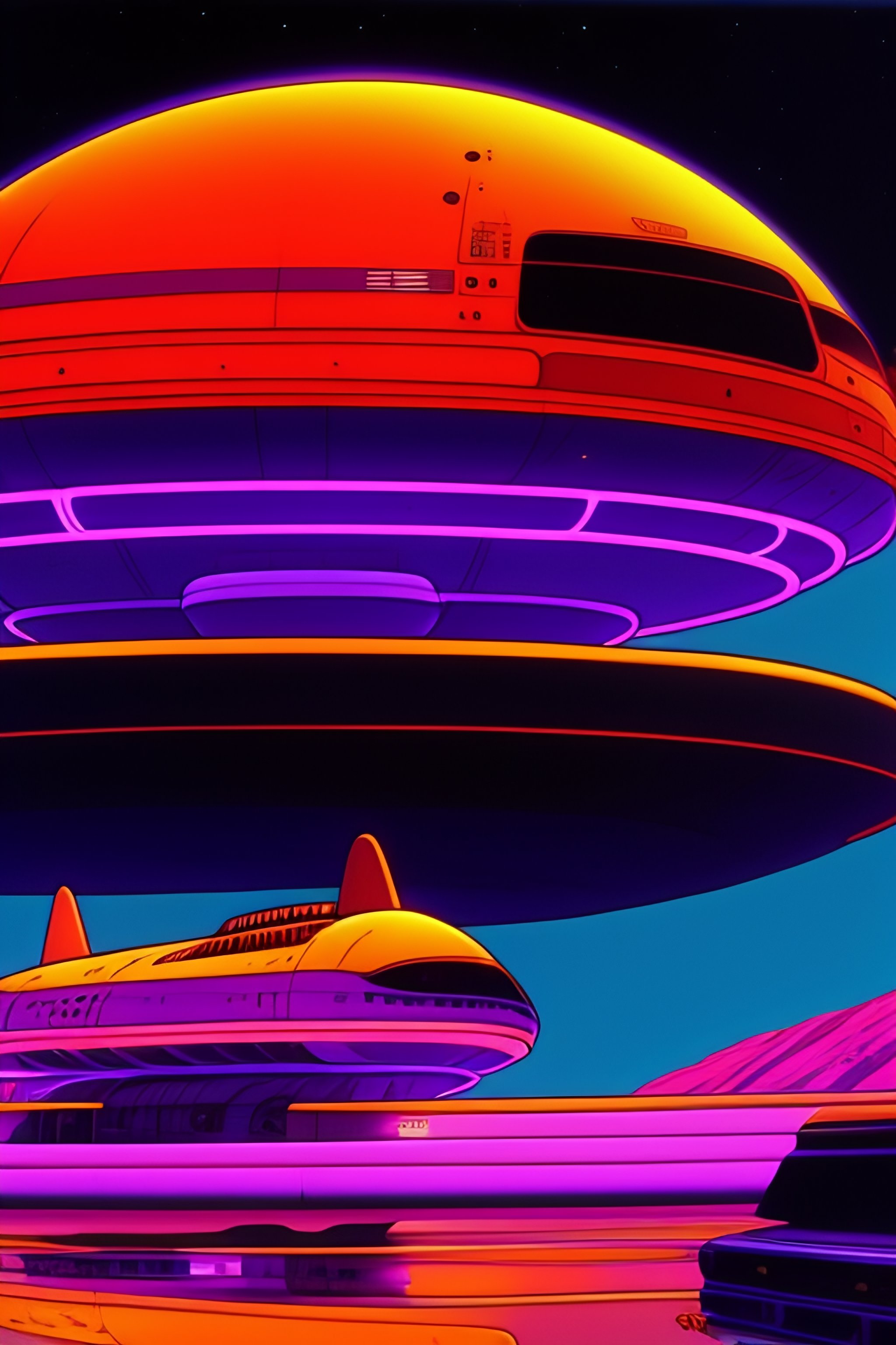 Lexica - Vintage 90's anime screenshot of a spaceship crew, Akira ...