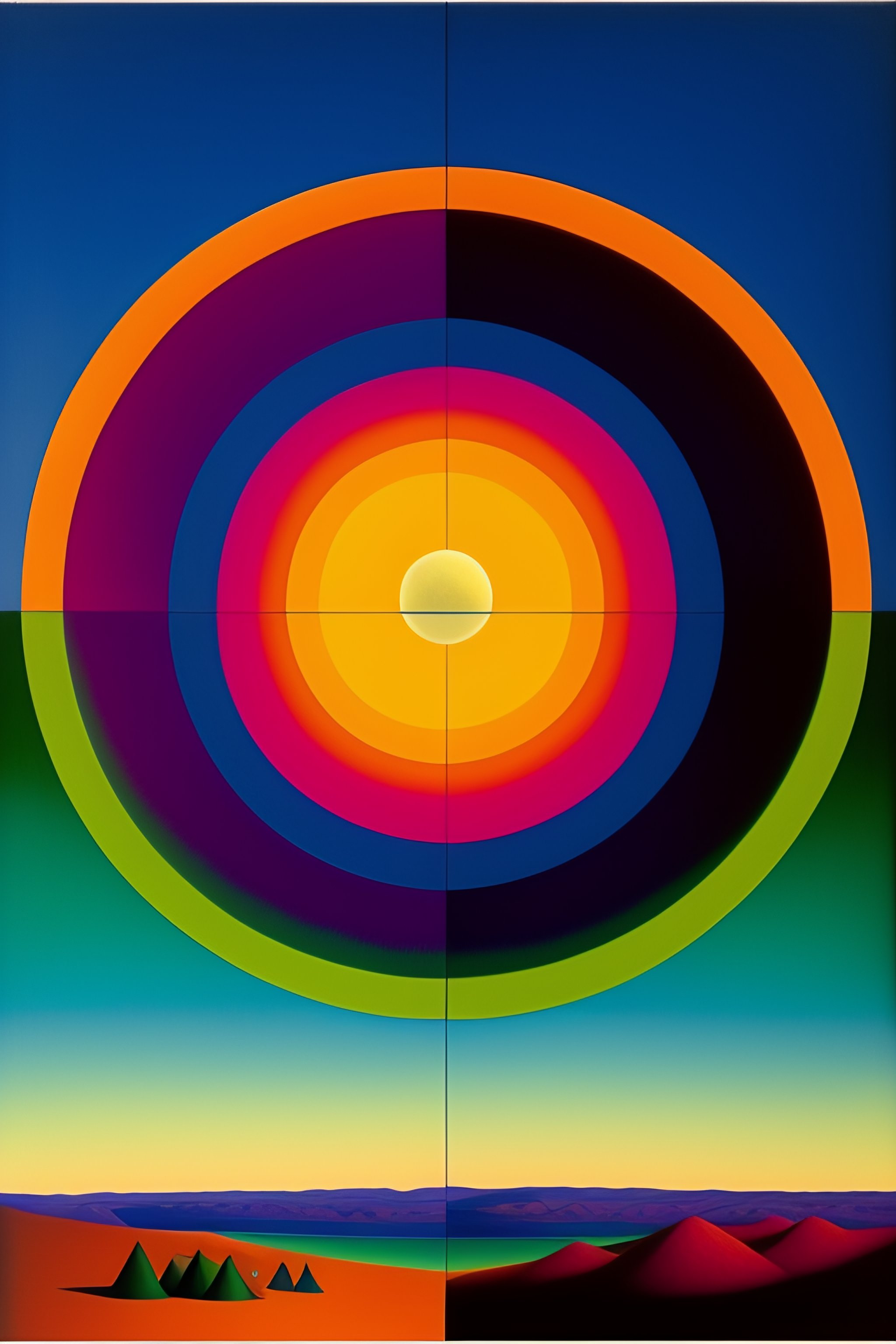 Lexica - The World, planet earth, inside an rainbow. four compass ...