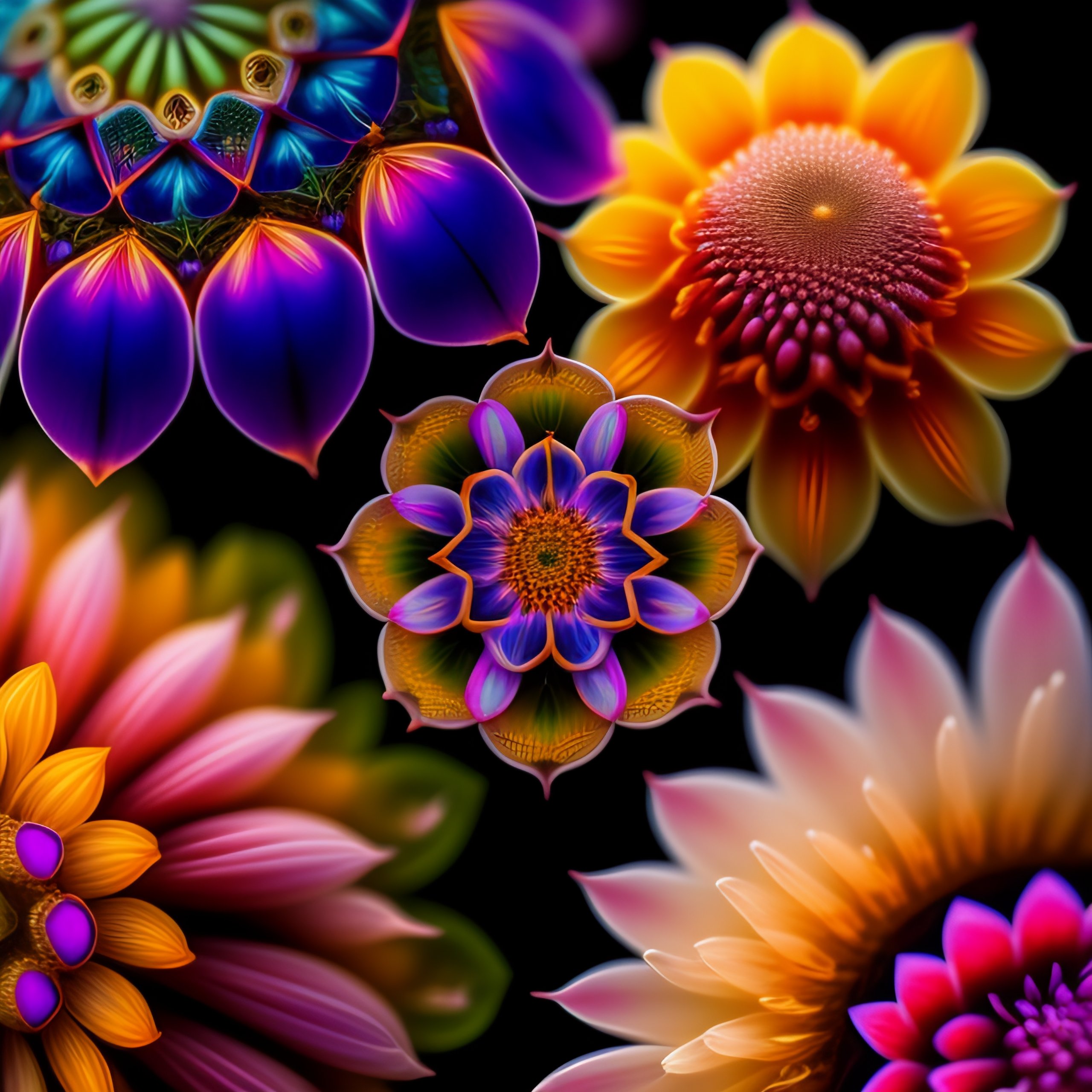 Lexica - An ultra hd detailed macro photograph of many different types ...