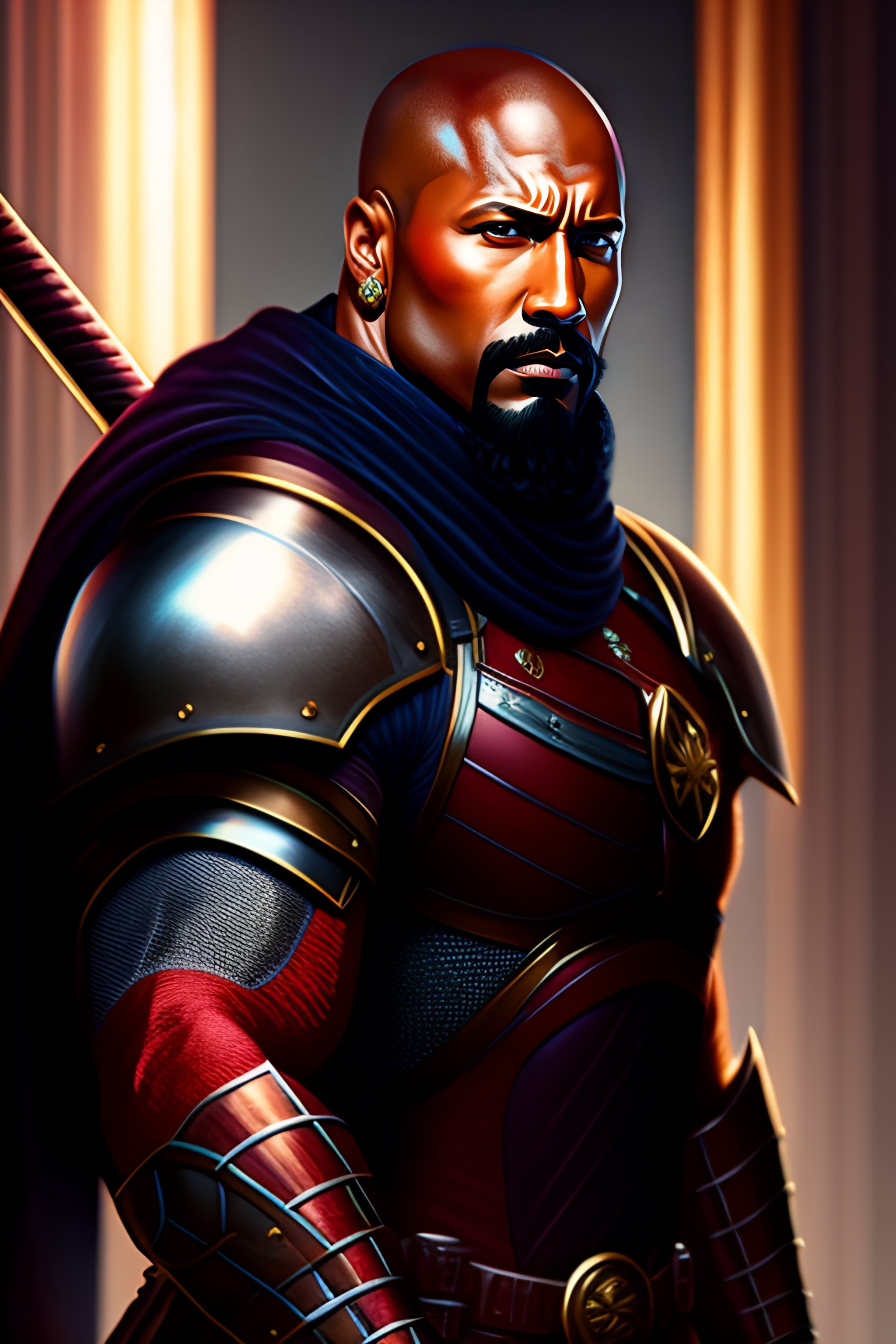 Lexica - Dwayne johnson, Full body potrait extremely muscular deadpool ...