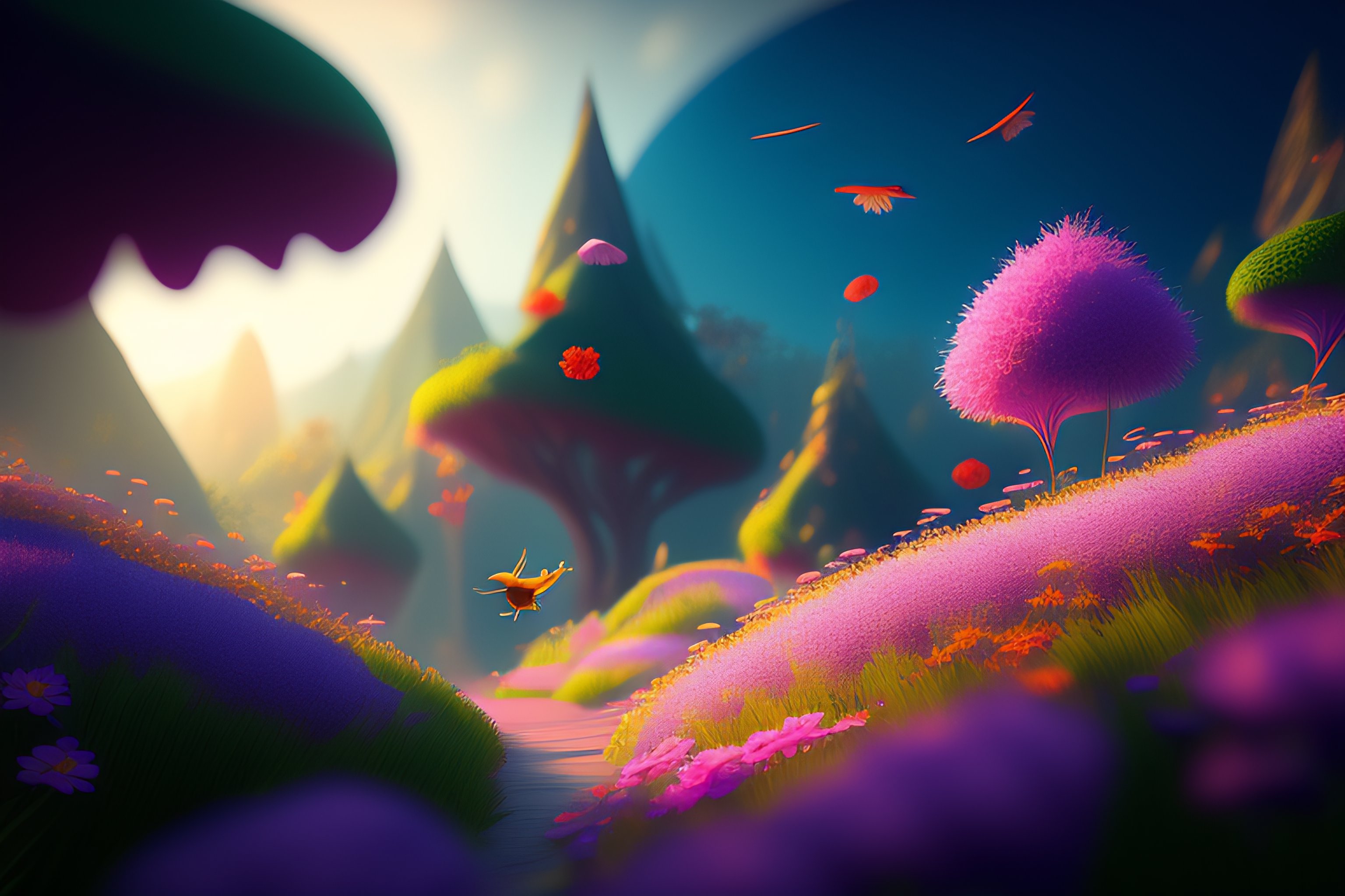 Lexica - First person perspective digital illustration of a fairy ...