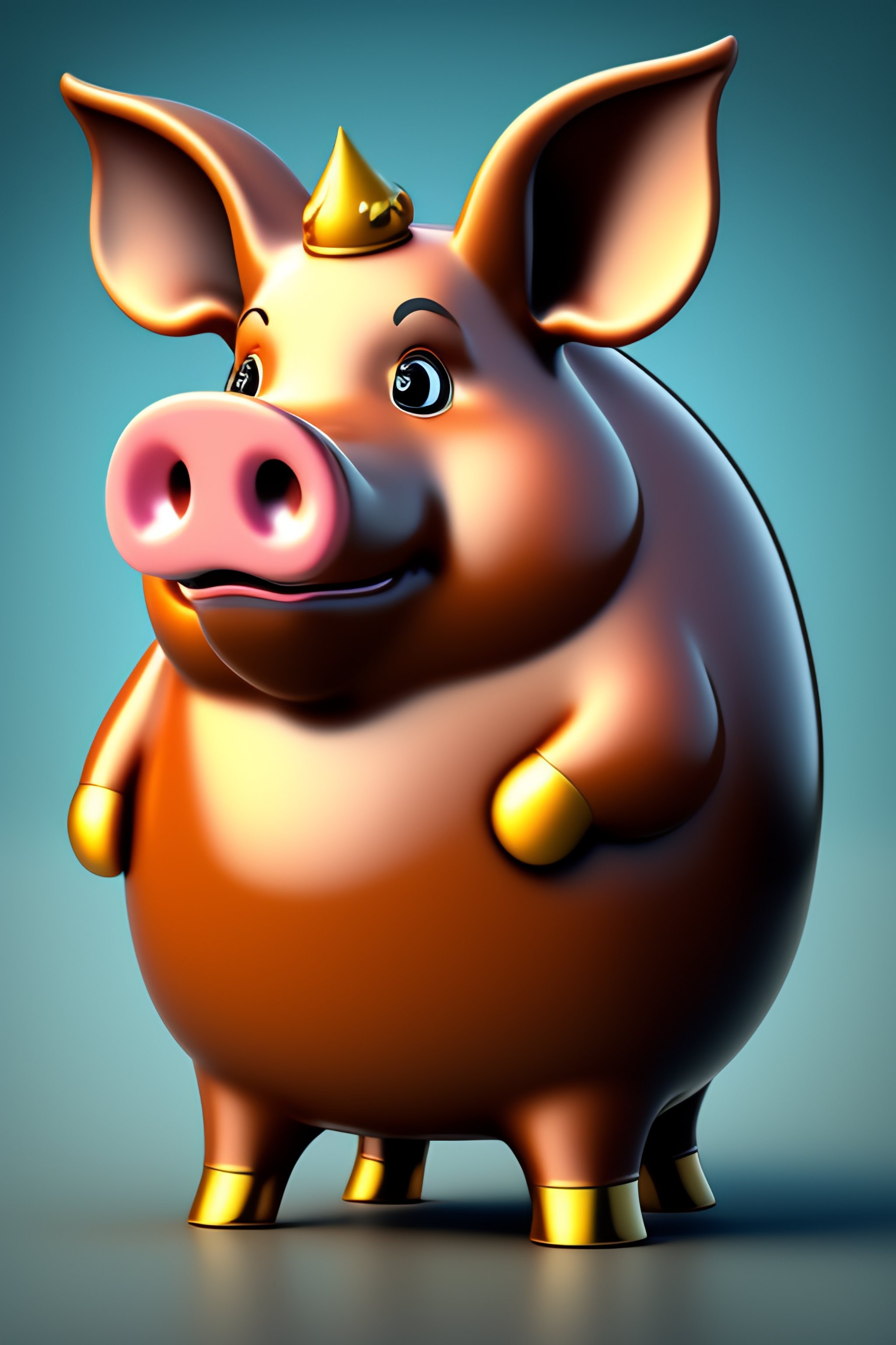 Lexica - Cartoon pig for a competetion barbeque team