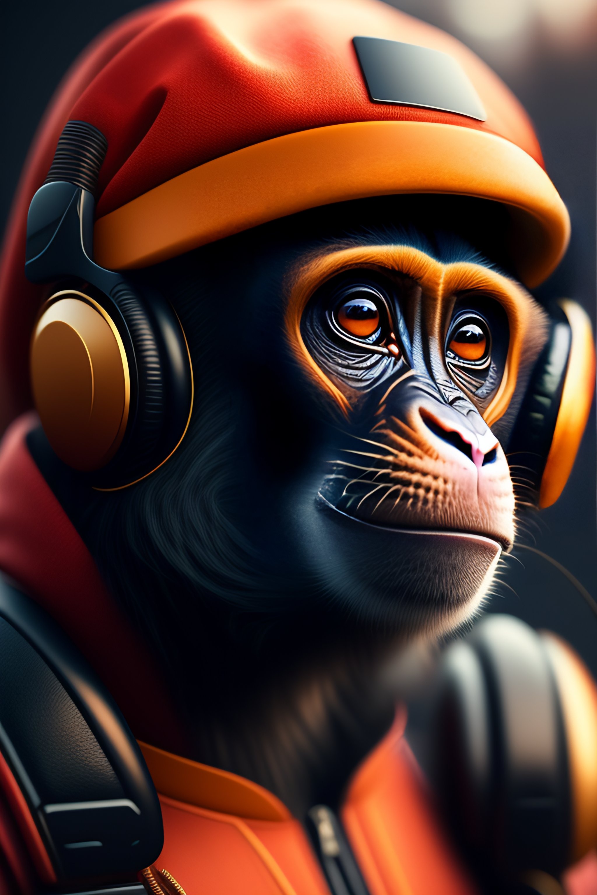Lexica - Excellent painted monkey, high quality masterpiece painted ...
