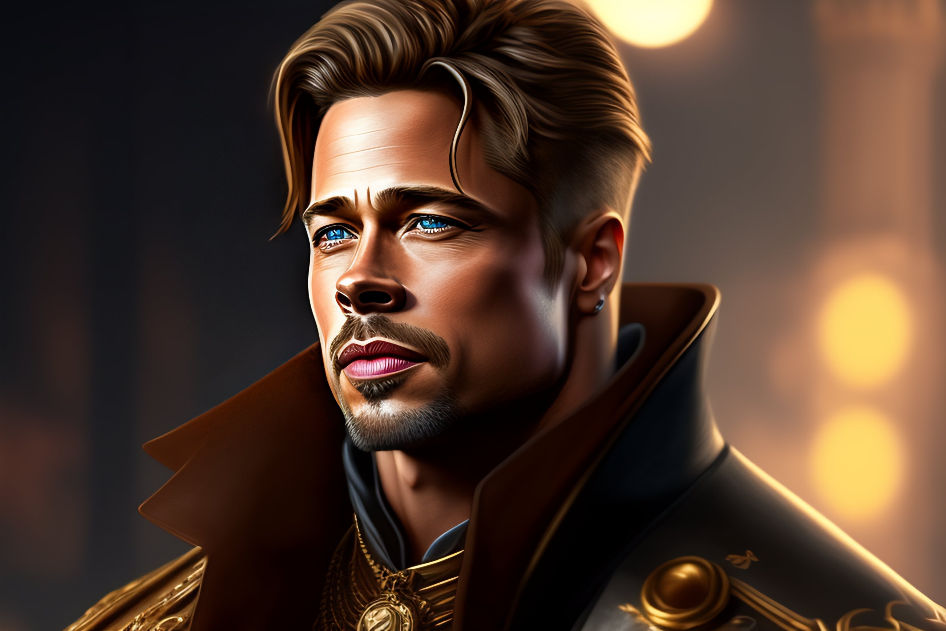 Lexica - Brad pitt digital painting, artstation, concept art, steampunk ...