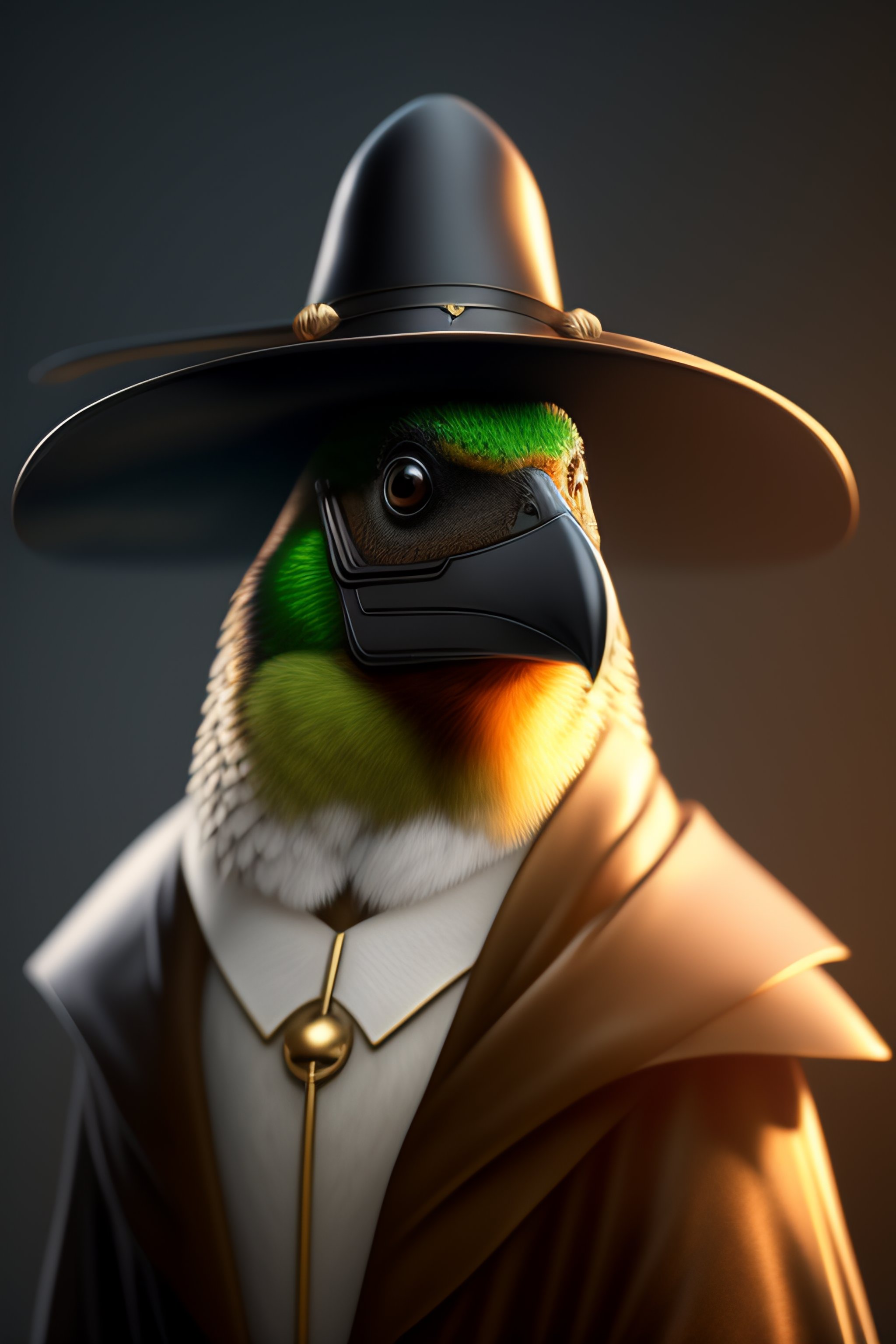 Lexica - A portrait of a plague doctor as a kiwi bird, made by stanley ...