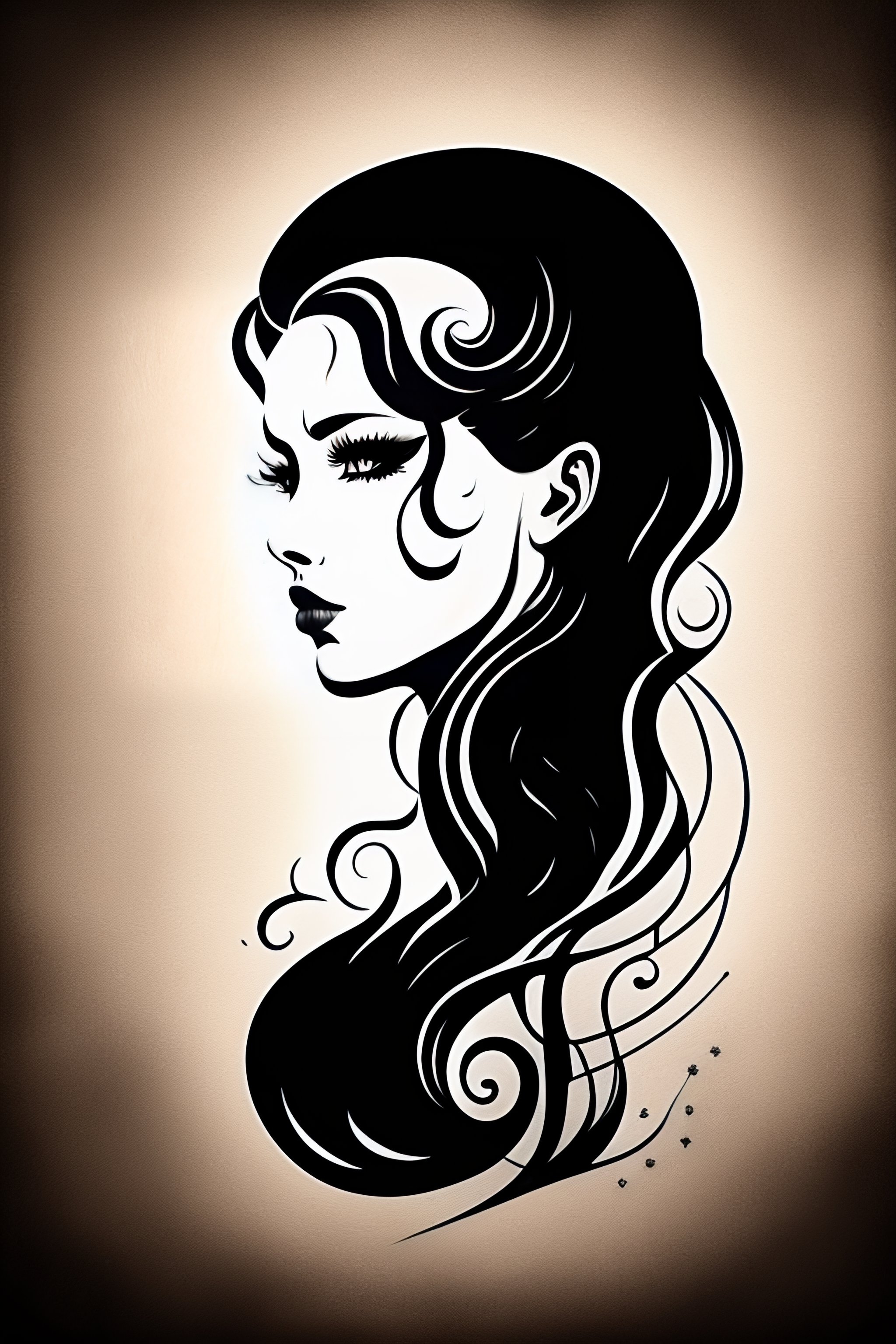 Lexica - A simple tattoo design of depression, construction lines ...