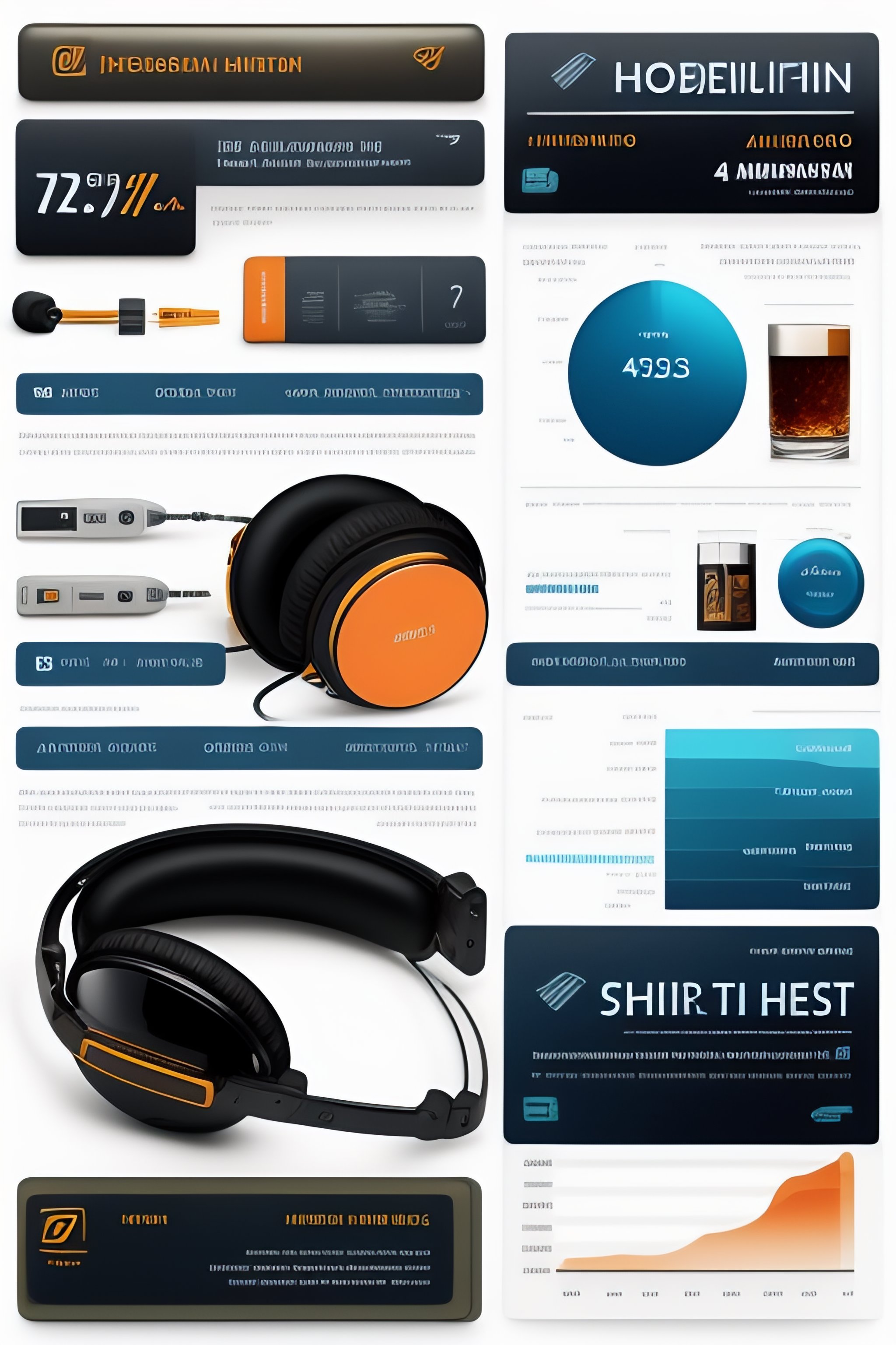 Lexica - Amazon Product headphone listing design infographics