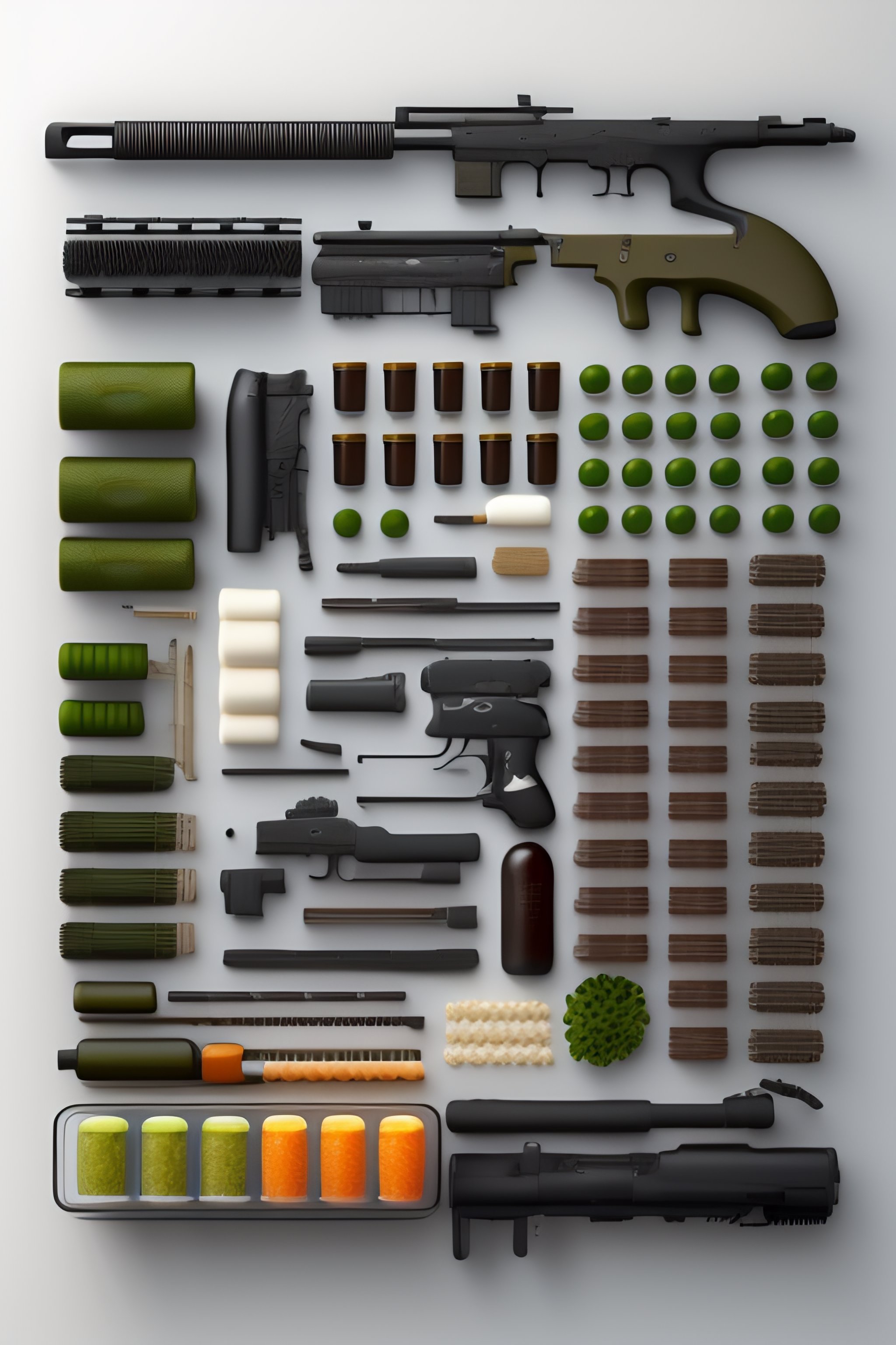 Lexica - Baby food, milk, guns, bullets, grenade, swords, weapon parts ...