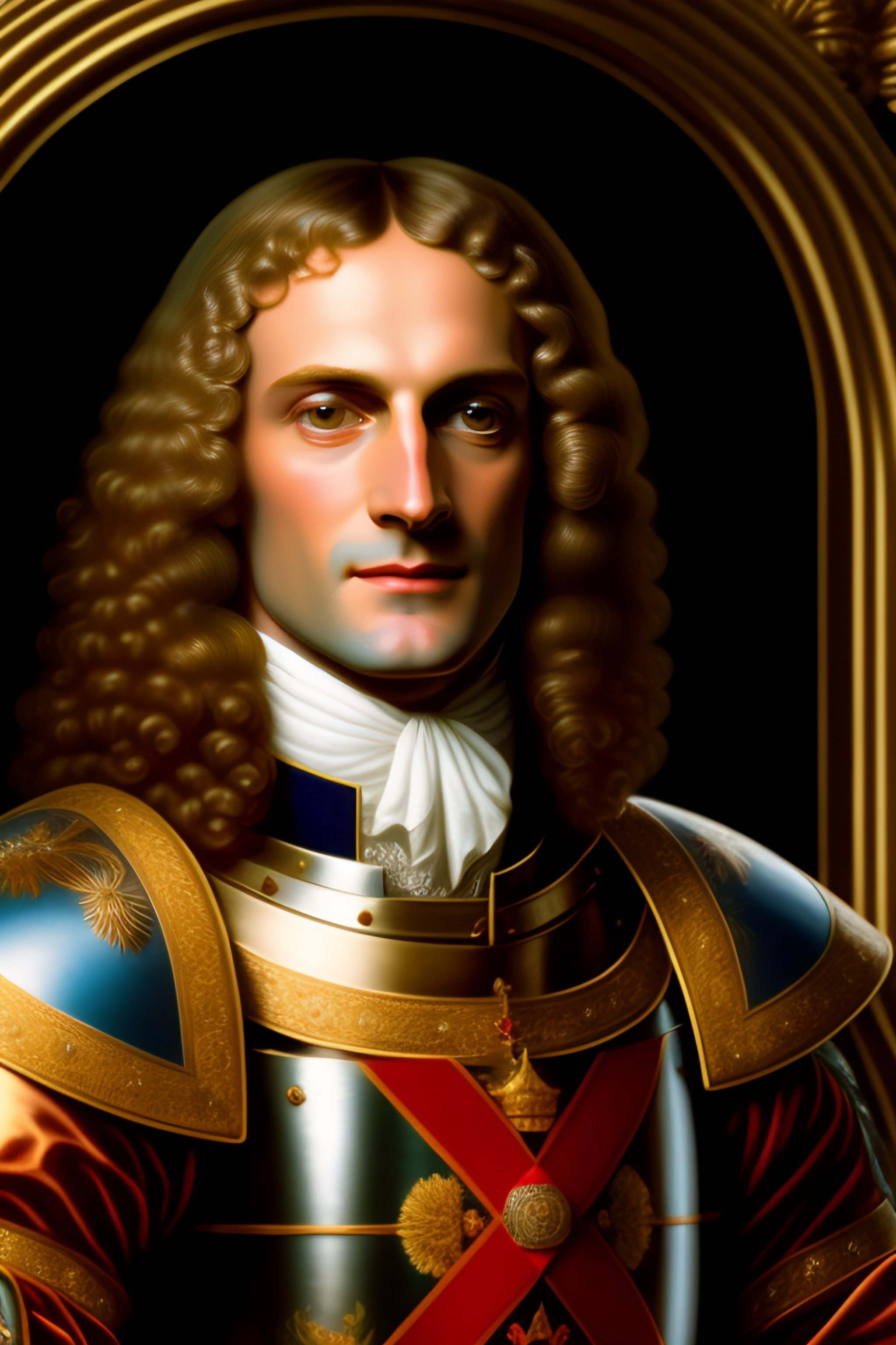 Lexica - Portrait of isaac newton as a medieval knight