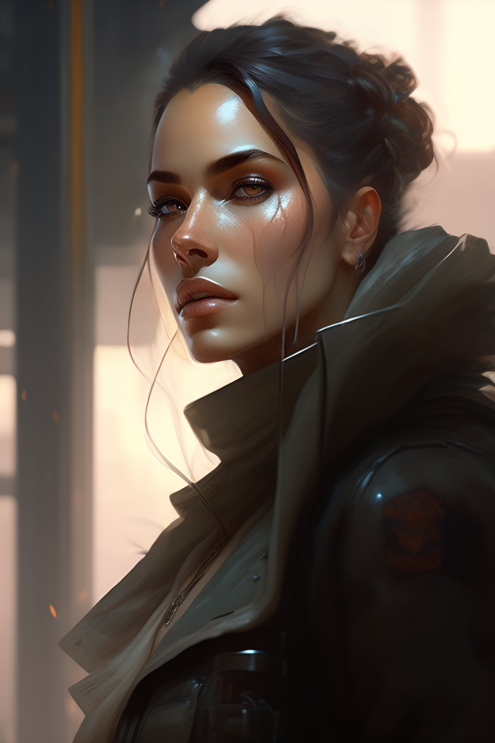 Lexica - A full portrait of a beautiful post apocalyptic offworld ...