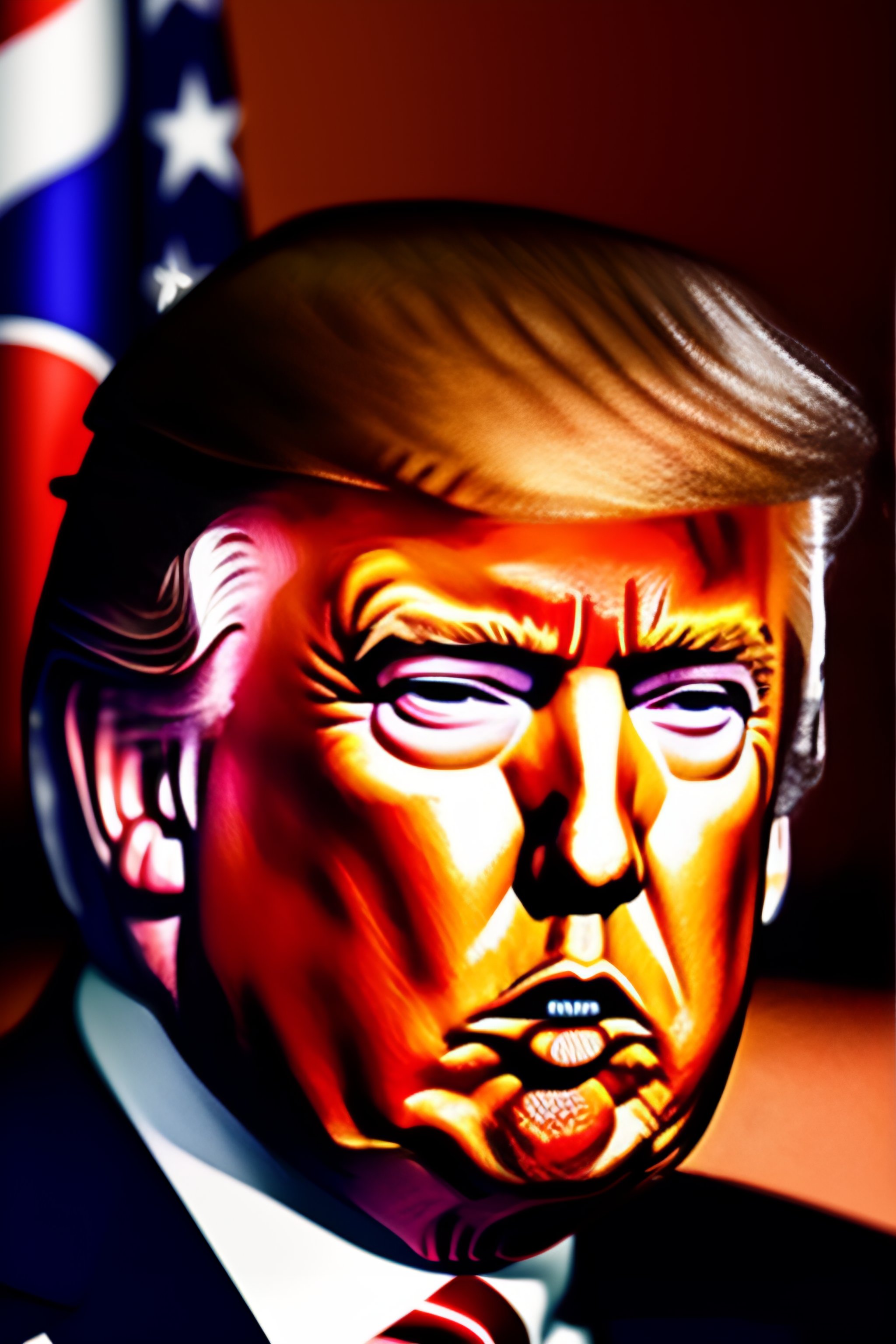 Lexica - Hyper detailed portrait, Donald trump, 8k, depth of field