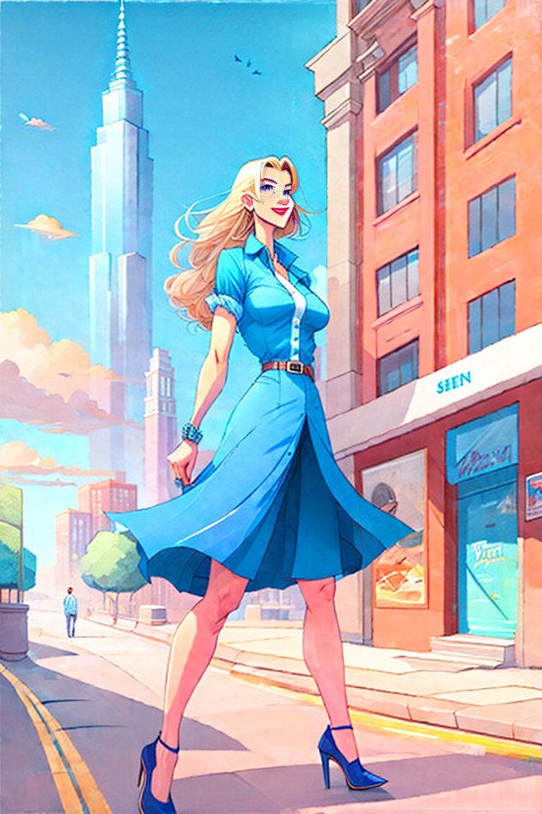 Lexica - Traditional painting, man, blue eyes, blonde, full body, slim ...