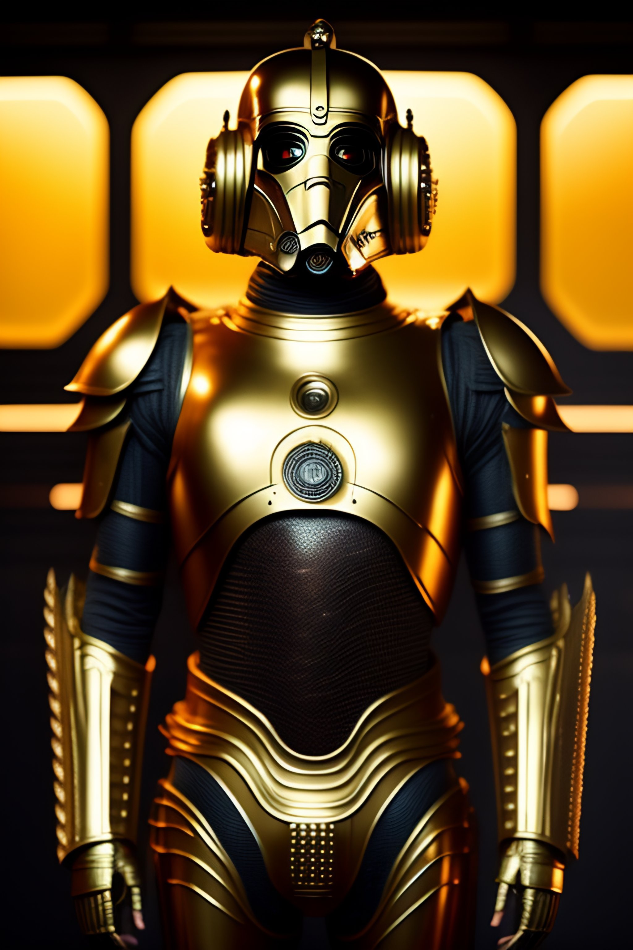 Lexica - C3PO in Black Armor