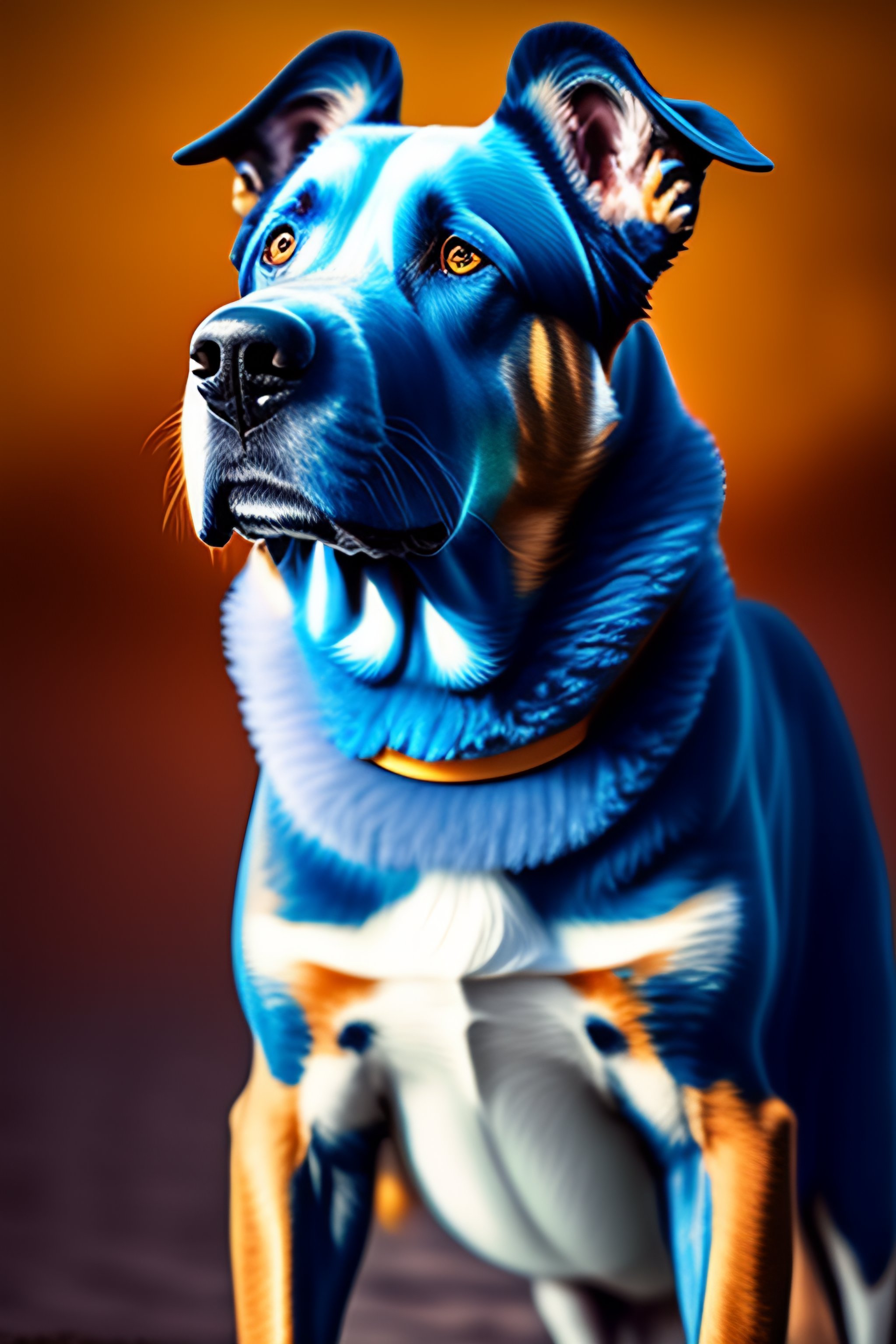 Lexica - A blue dog