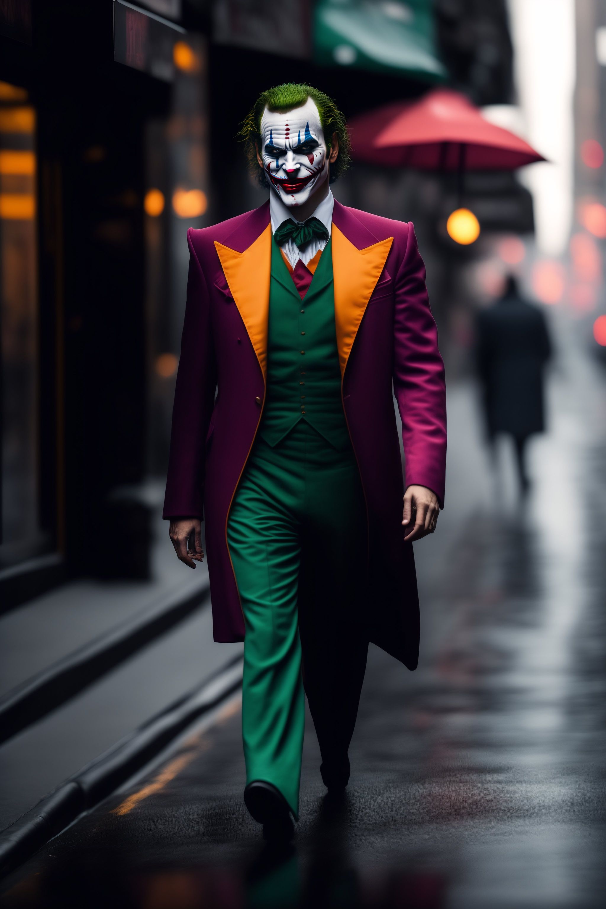 Lexica - The joker walking through streets of new york