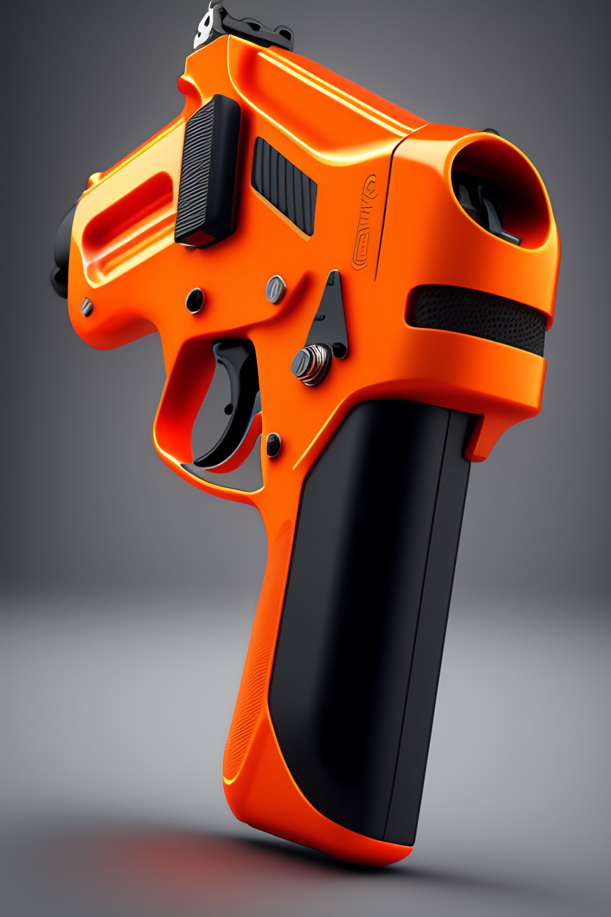 Lexica - Futuristic international orange Flavourblaster gun . highly ...
