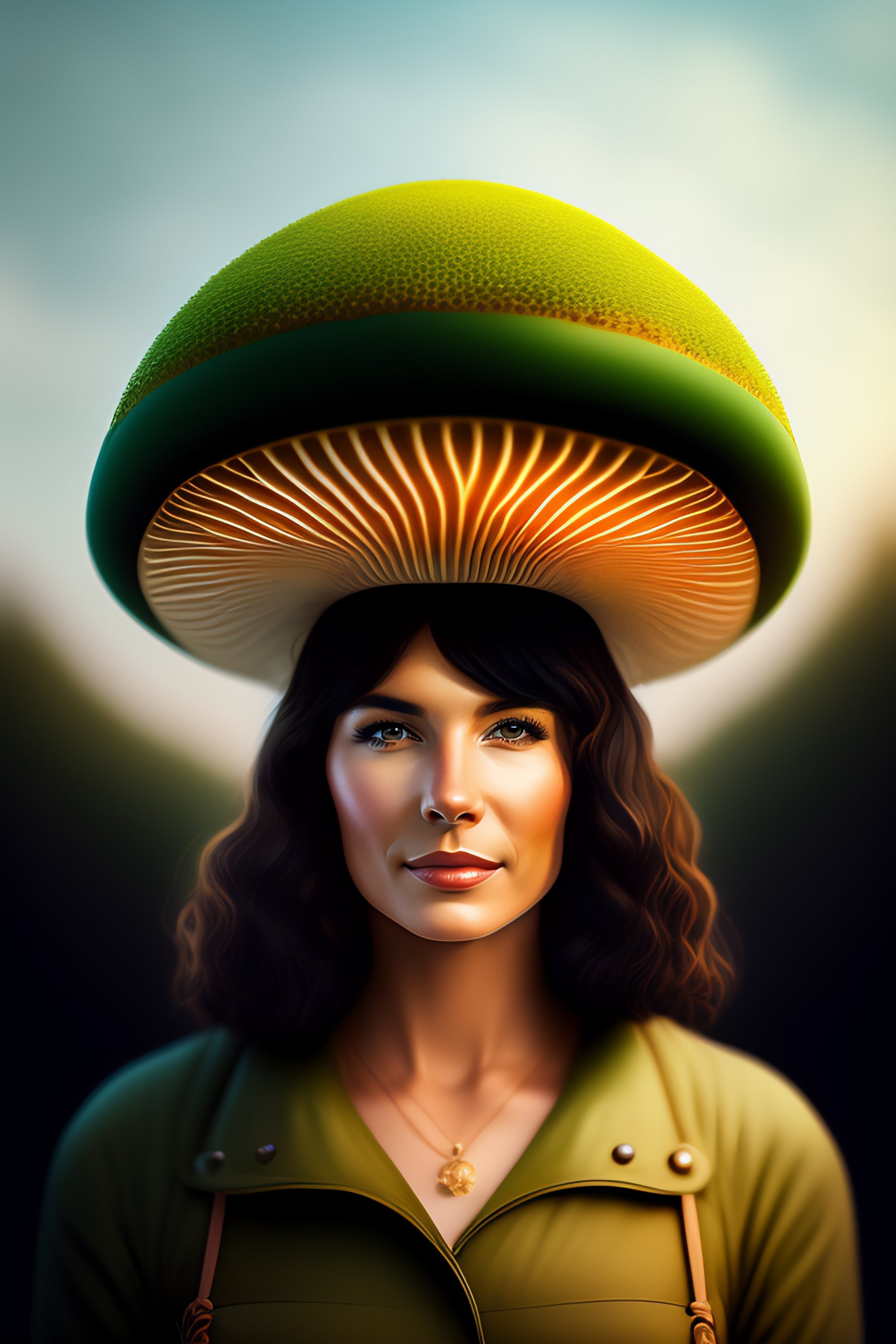 Lexica - Mushroom portrait