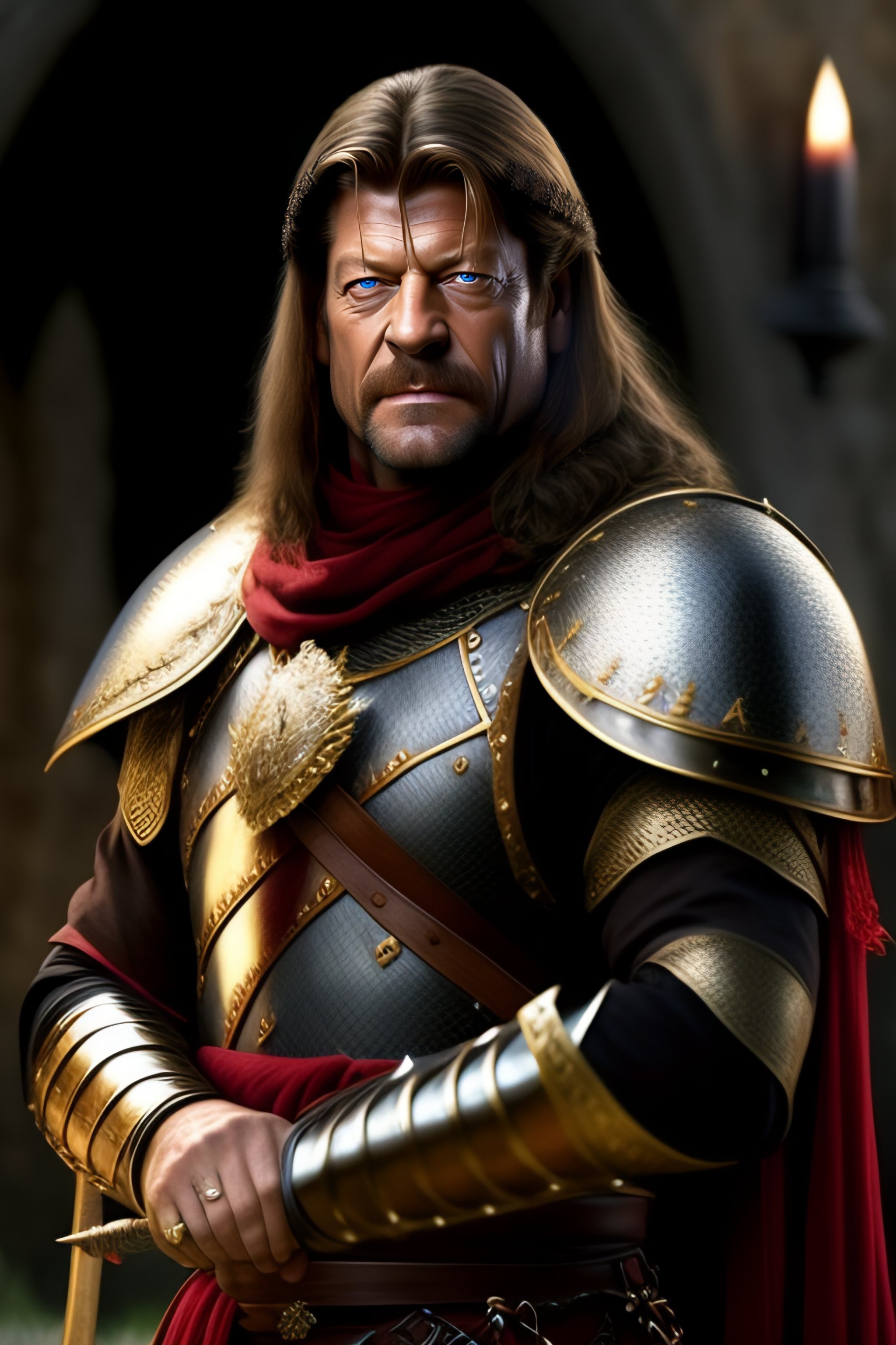 Lexica - Sean bean like a medieval warrior, dnd style, fantasy